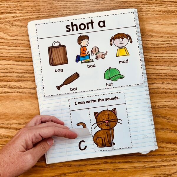 CVC Short A Interactive Notebook - Simply Kinder + Printable Membership