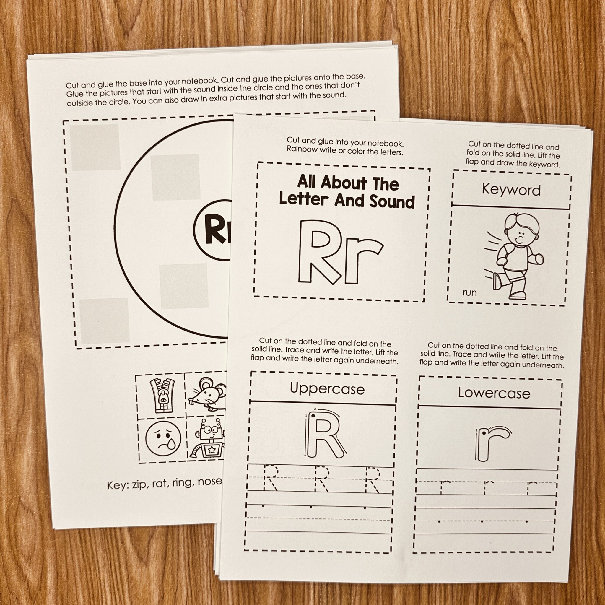 Letter R Alphabet Interactive Notebooks - Simply Kinder + Printable ...
