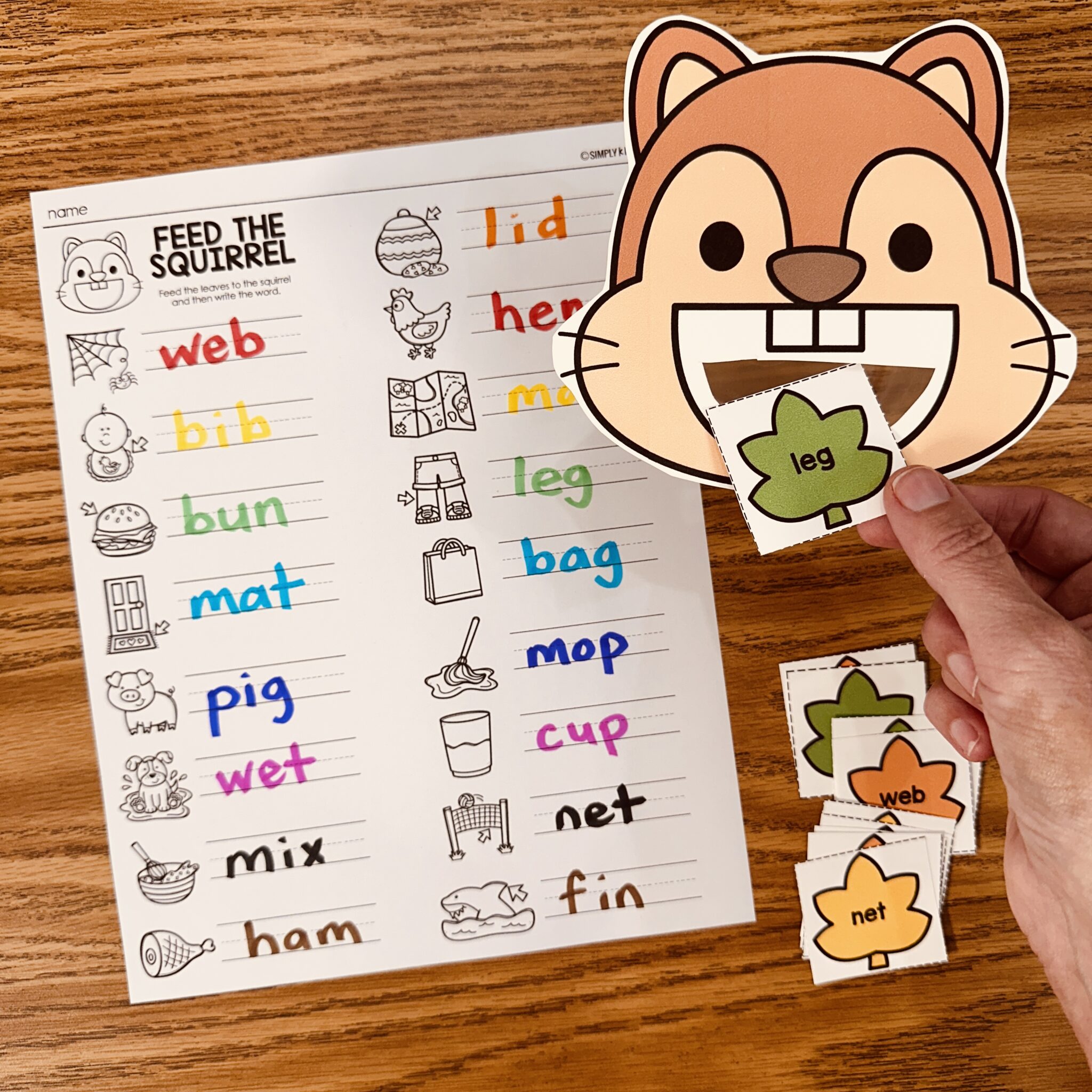 The Leaf Thief Feed The Squirrel Center - Simply Kinder + Printable ...