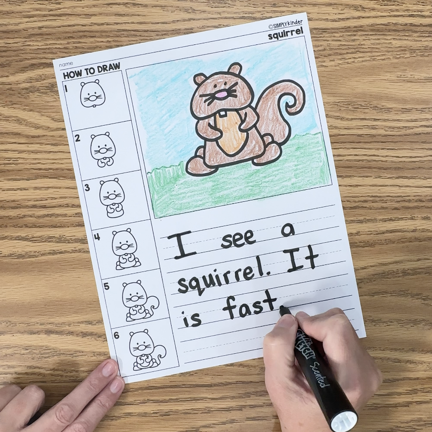 The Leaf Thief Directed Drawing - Simply Kinder + Printable Membership