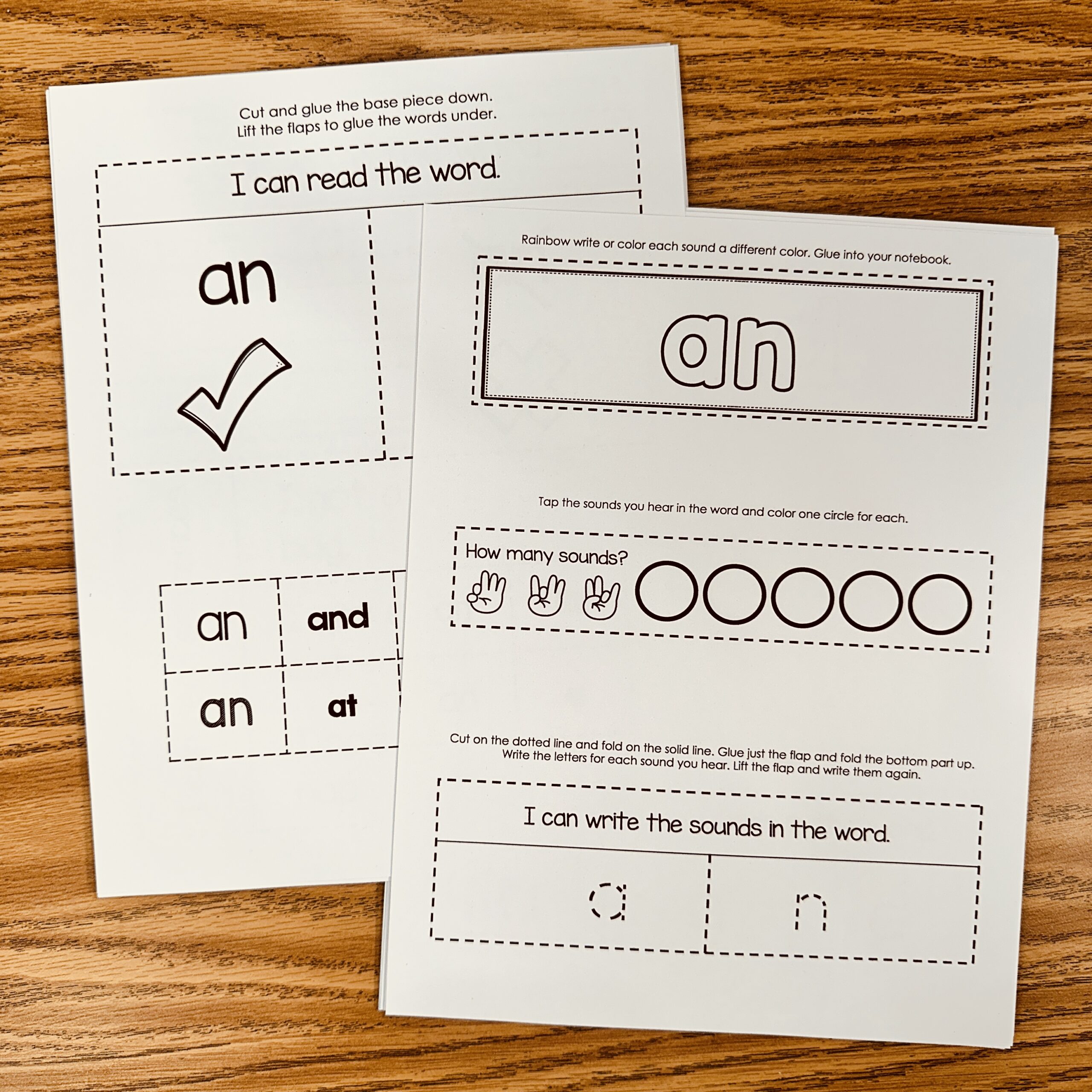 An Sight Word Interactive Notebooks - Fry, Dolch - Simply Kinder ...