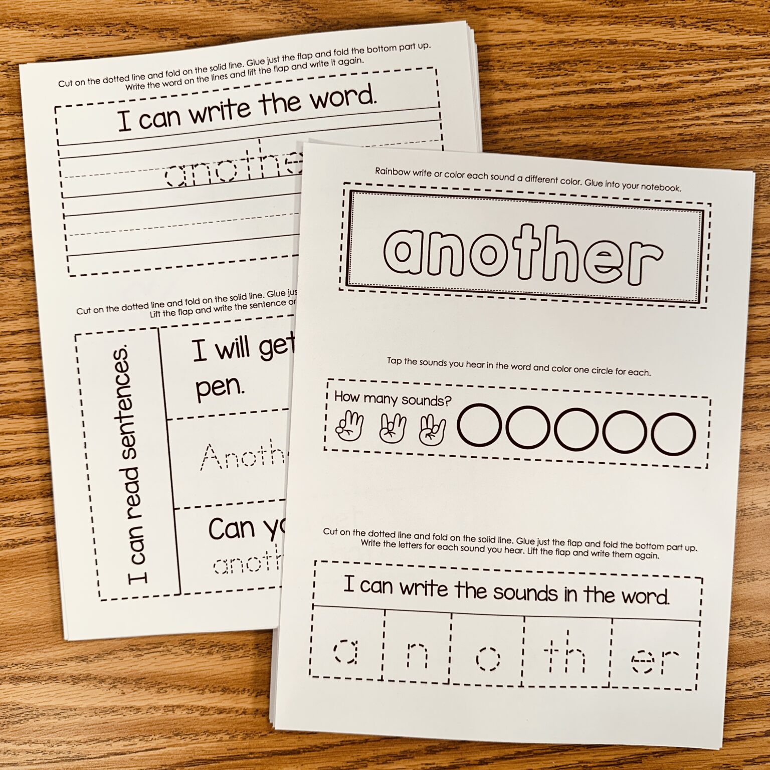 Another Sight Word Interactive Notebook - Fry - Simply Kinder ...
