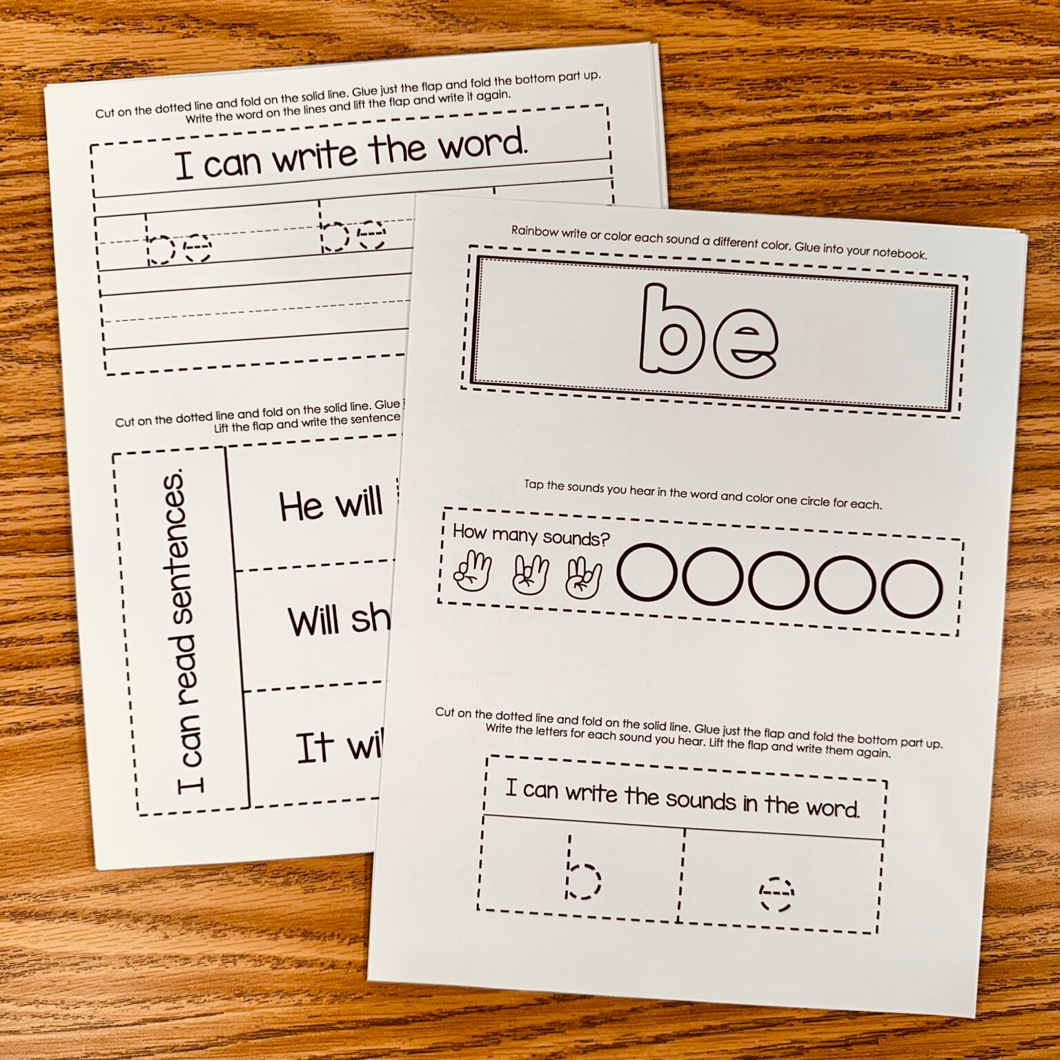 Be Sight Word Interactive Notebooks - Fry, Dolce Primer - Simply Kinder ...