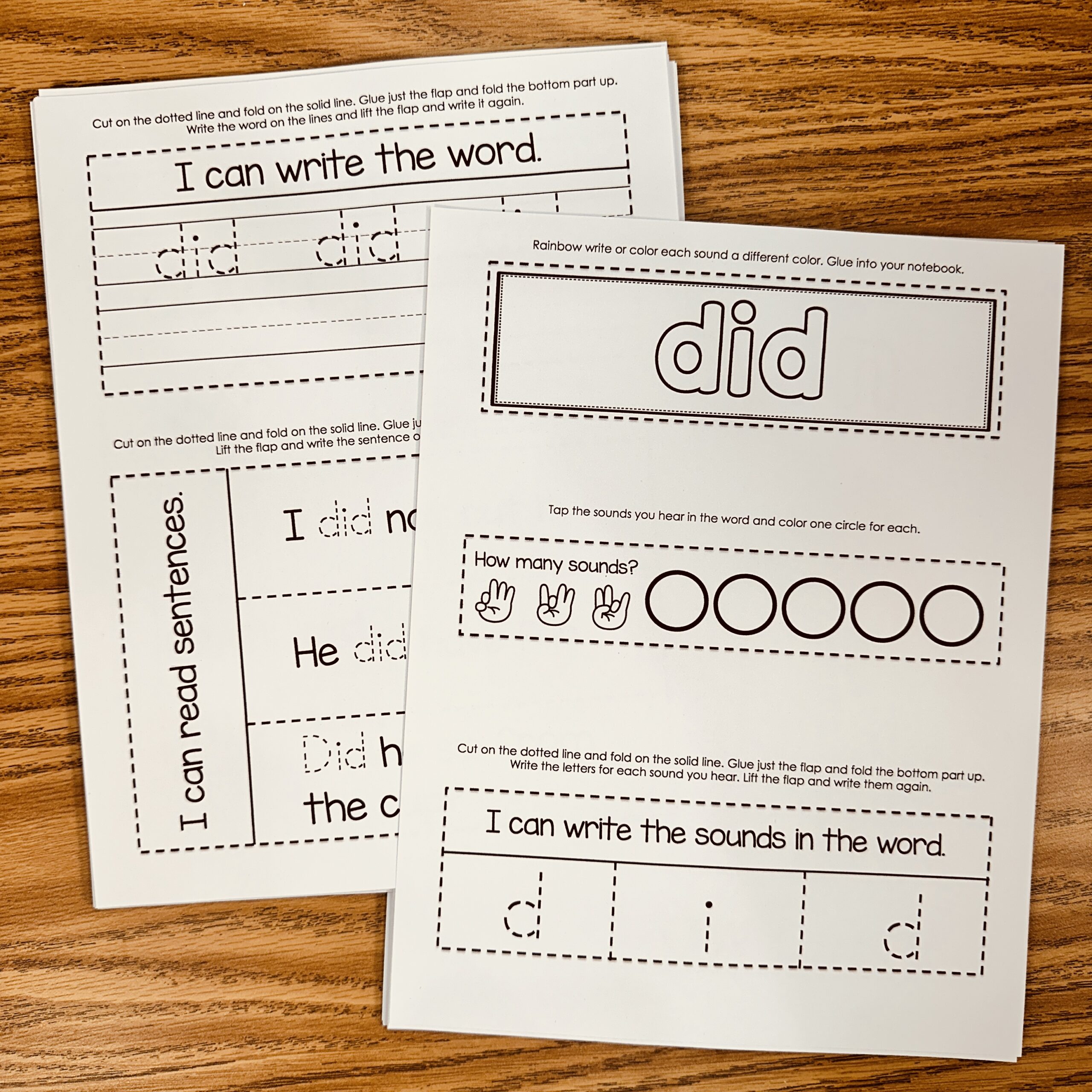 Did Sight Word Interactive Notebooks - Dolch Primer - Simply Kinder ...