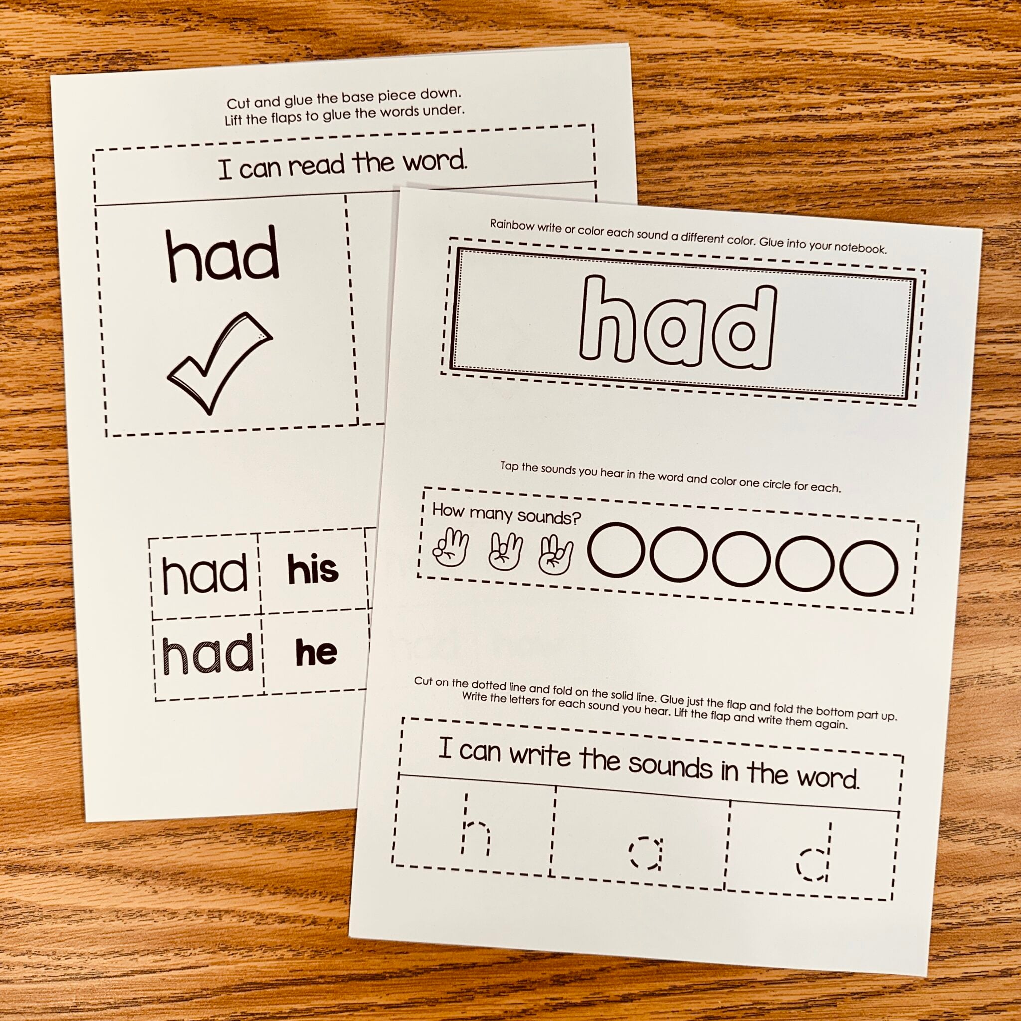 Had Sight Word Interactive Notebooks - Fry, Dolch - Simply Kinder ...