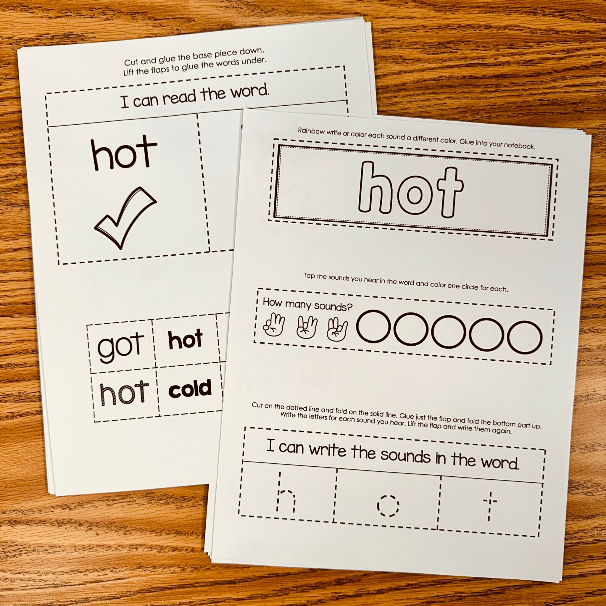 Hot Sight Word Interactive Notebook - Extra Words - Simply Kinder ...