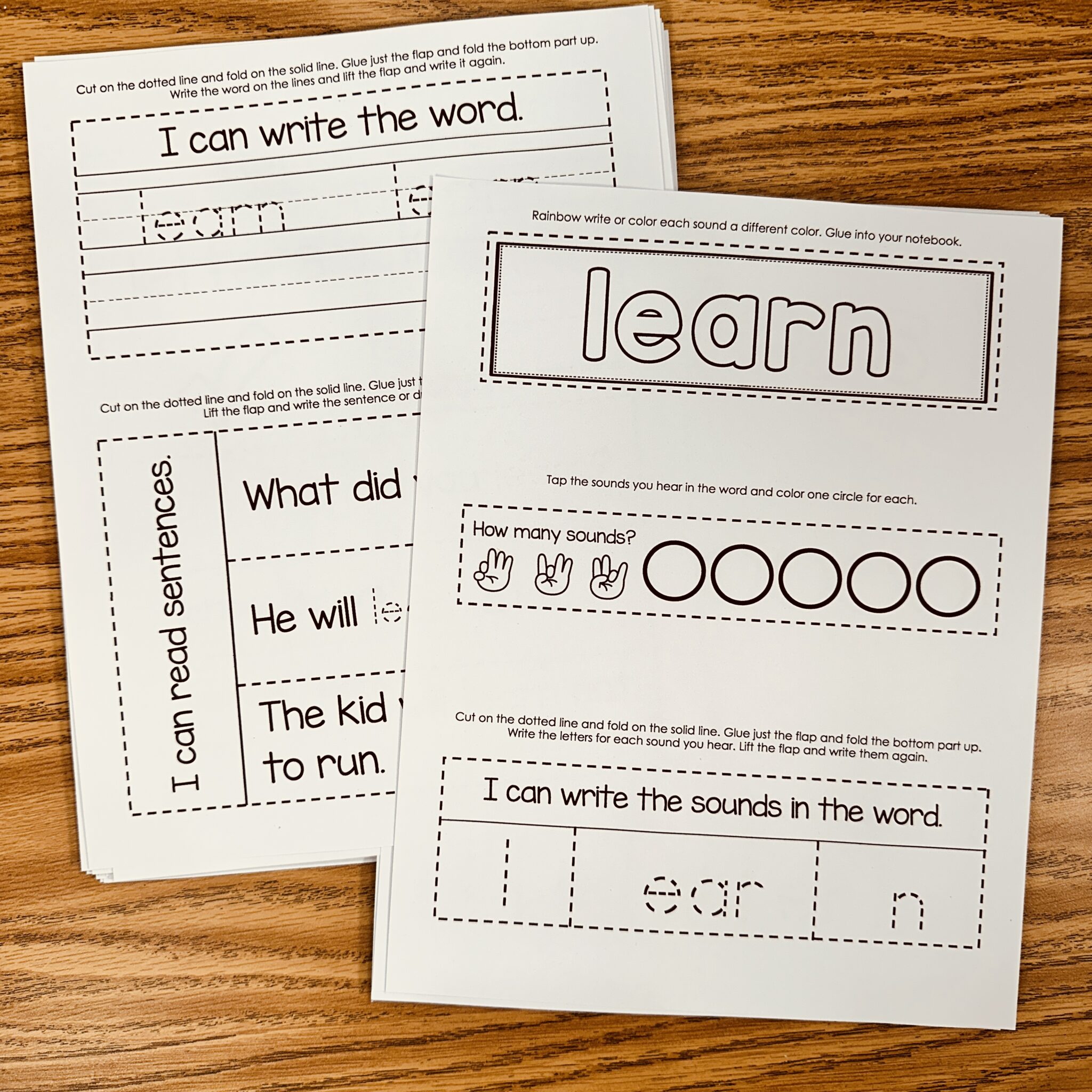 Learn Sight Word Interactive Notebook - Fry - Simply Kinder + Printable ...