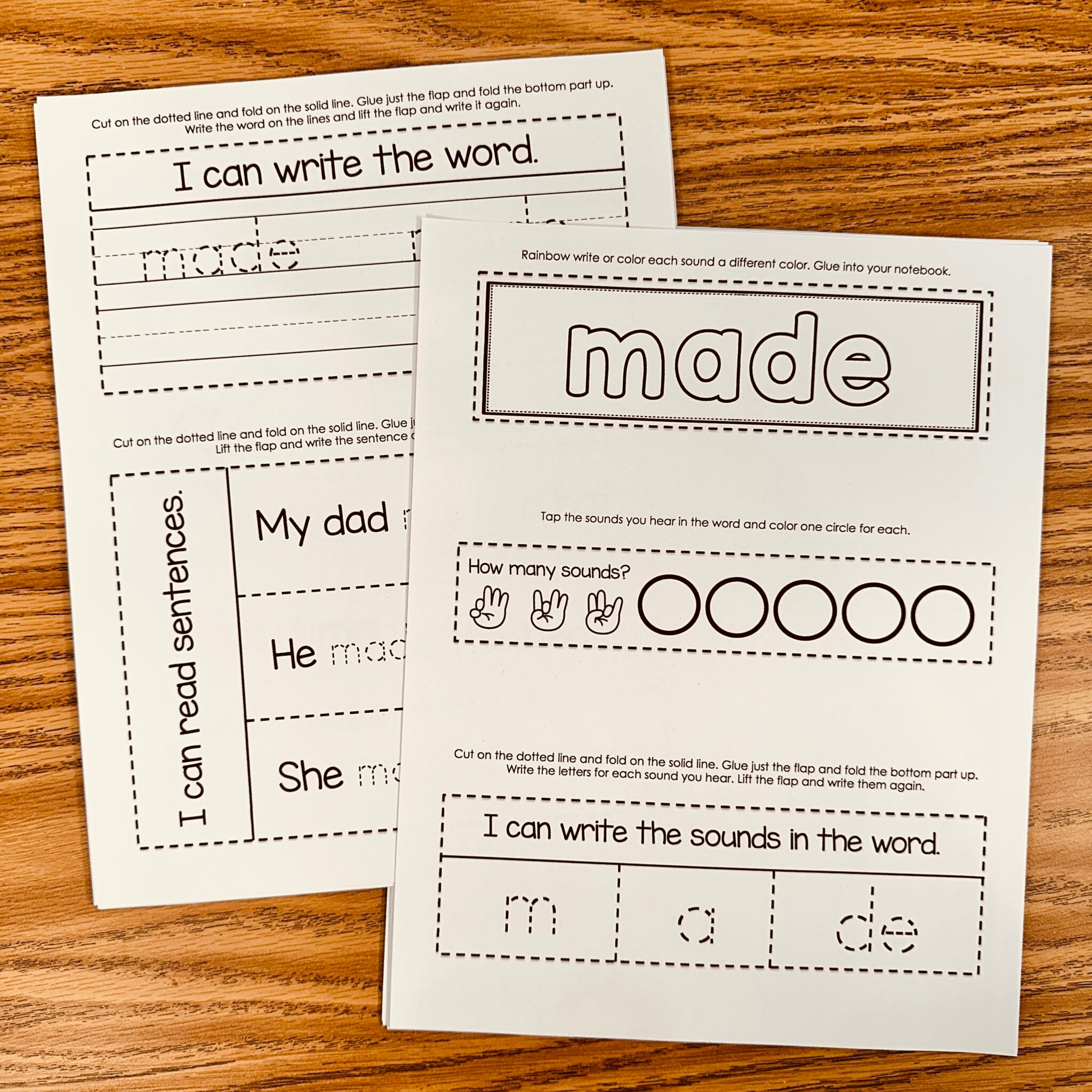 Made Sight Word Interactive Notebook - Fry, Dolch - Simply Kinder ...