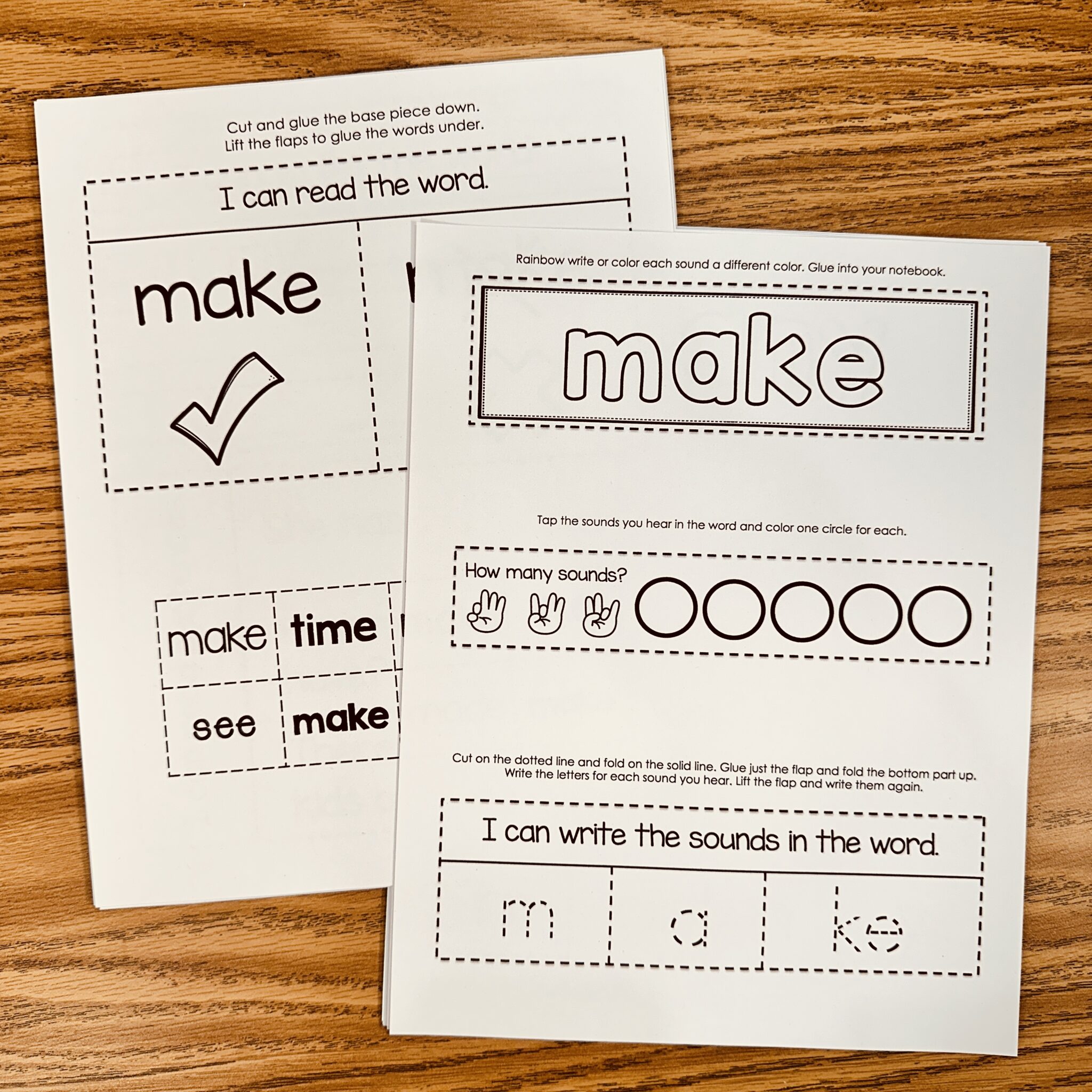 Make Sight Word Interactive Notebook - Fry, Dolch PrePrimer - Simply ...