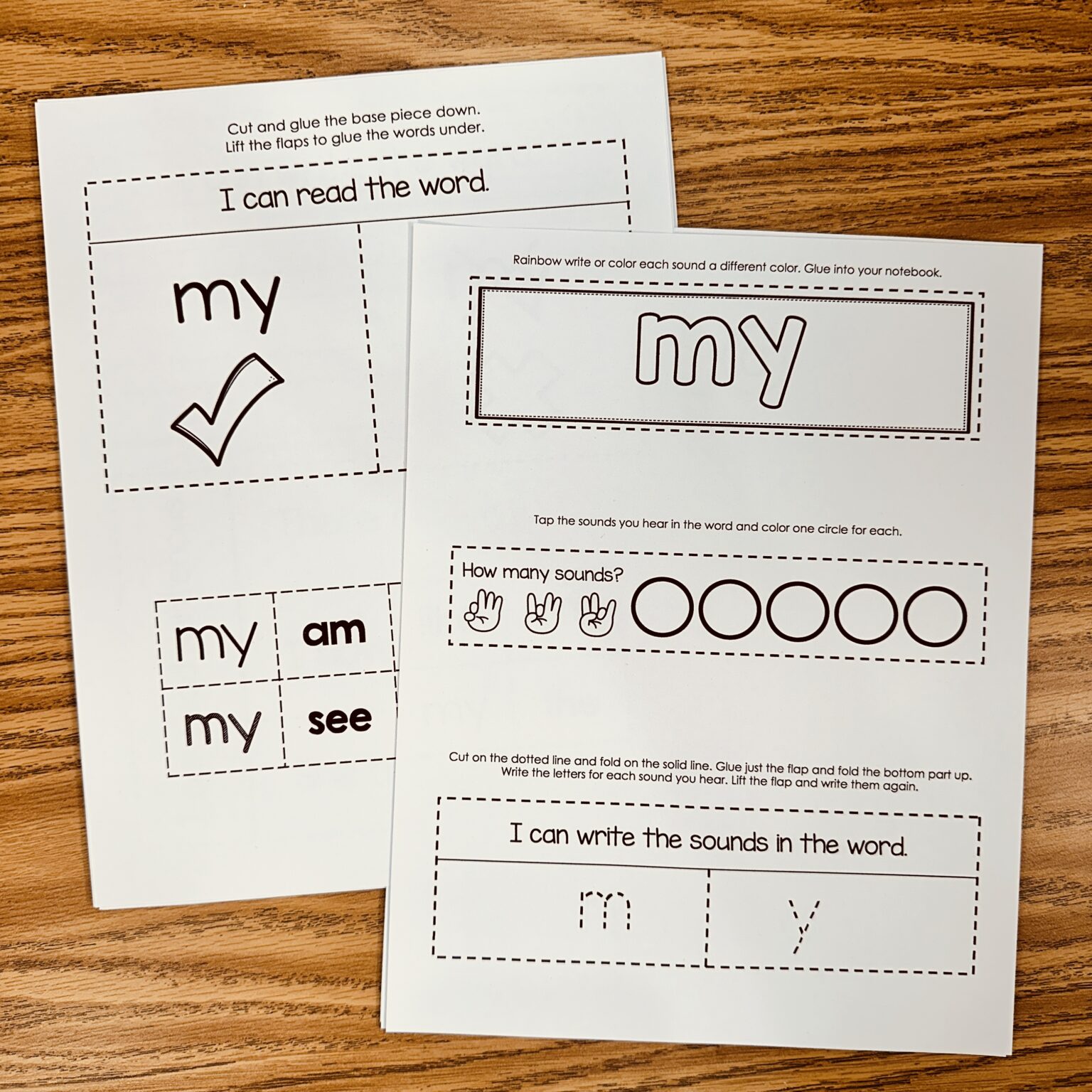My Sight Word Interactive Notebook - Fry, Dolch PrePrimer - Simply ...