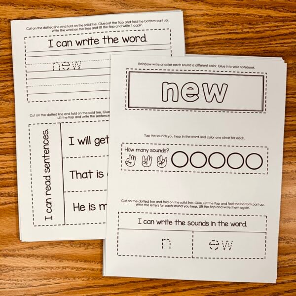 New Sight Word Interactive Notebook - Fry, Dolch Primer - Simply Kinder ...