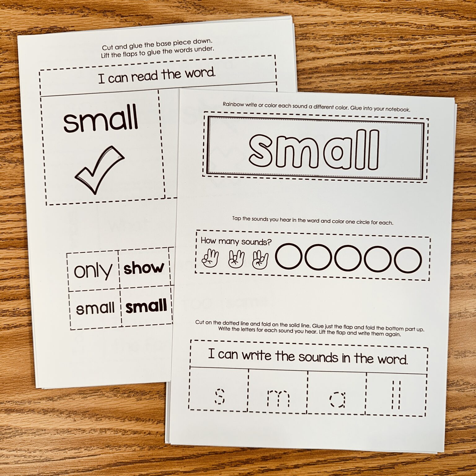 Small Sight Word Interactive Notebook - Fry - Simply Kinder + Printable ...