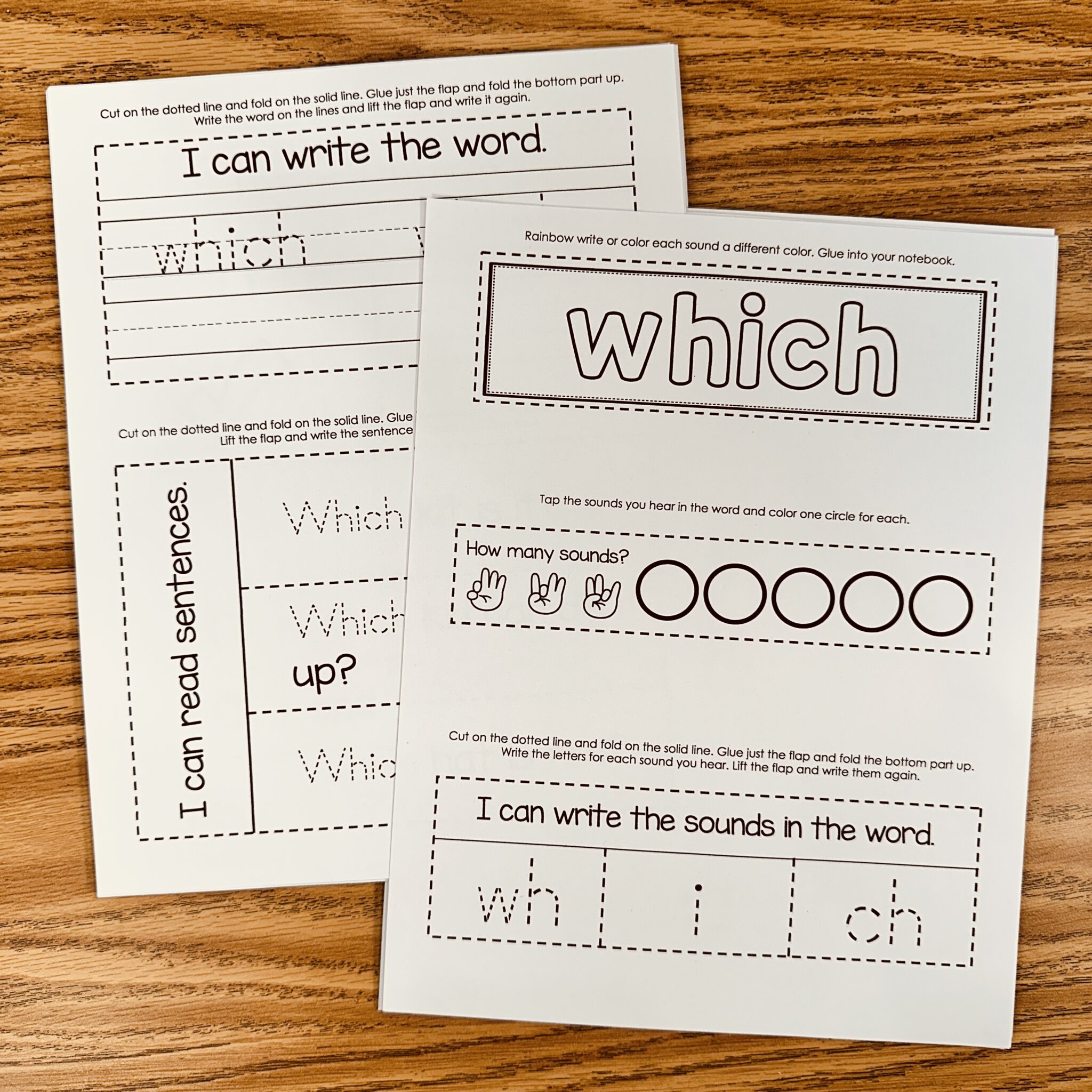 Which Sight Word Interactive Notebooks - Fry, Dolch - Simply Kinder ...