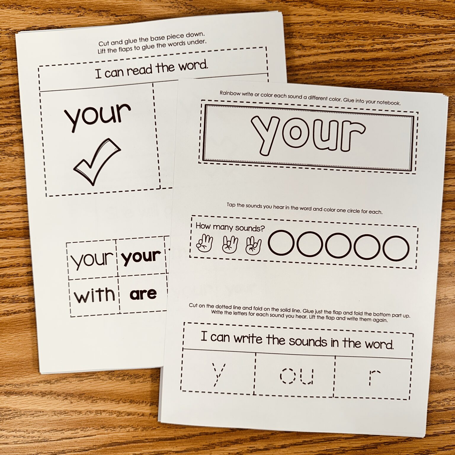 Your Sight Word Interactive Notebooks - Fry, Dolch - Simply Kinder ...