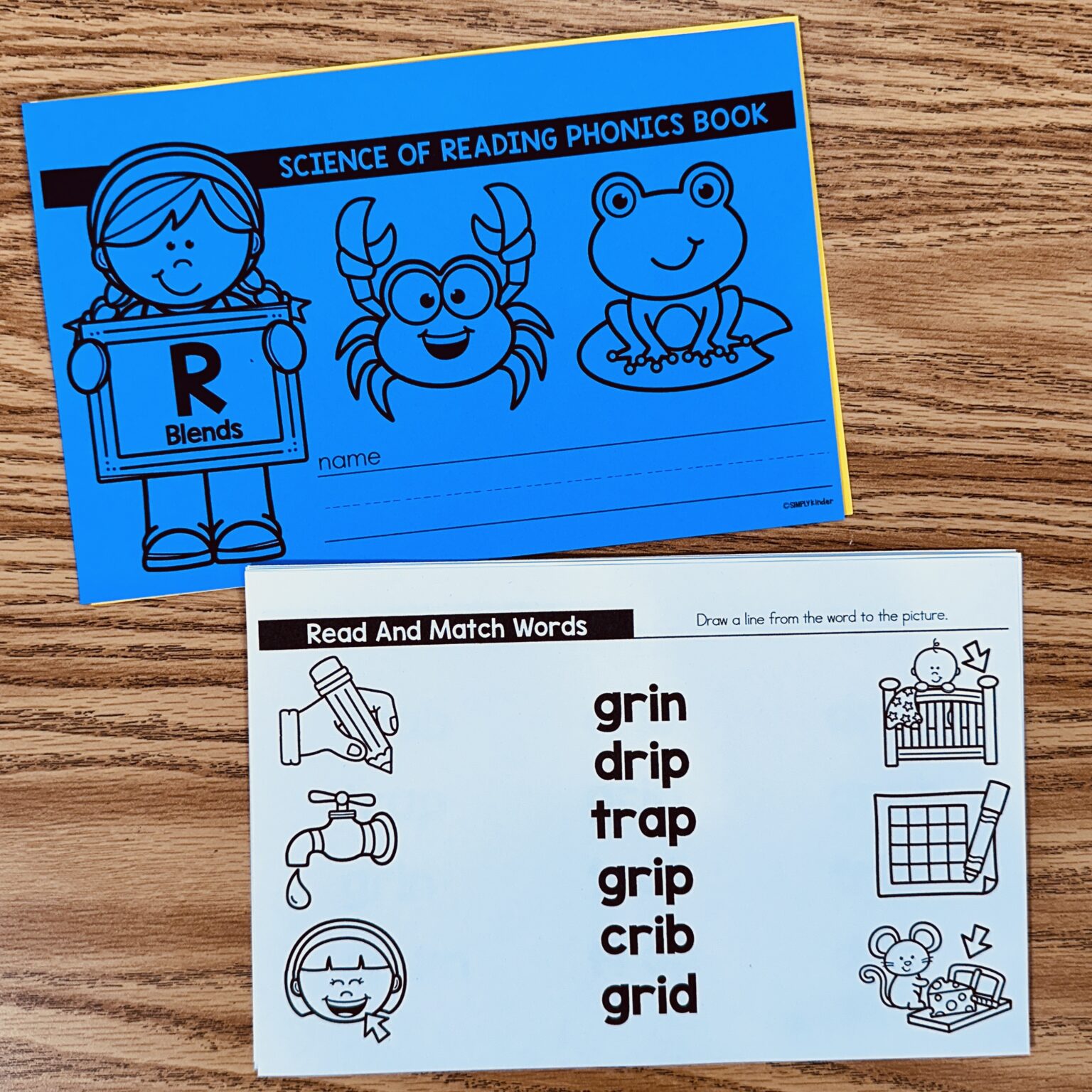 R Blends Decoding Book - Simply Kinder + Printable Membership