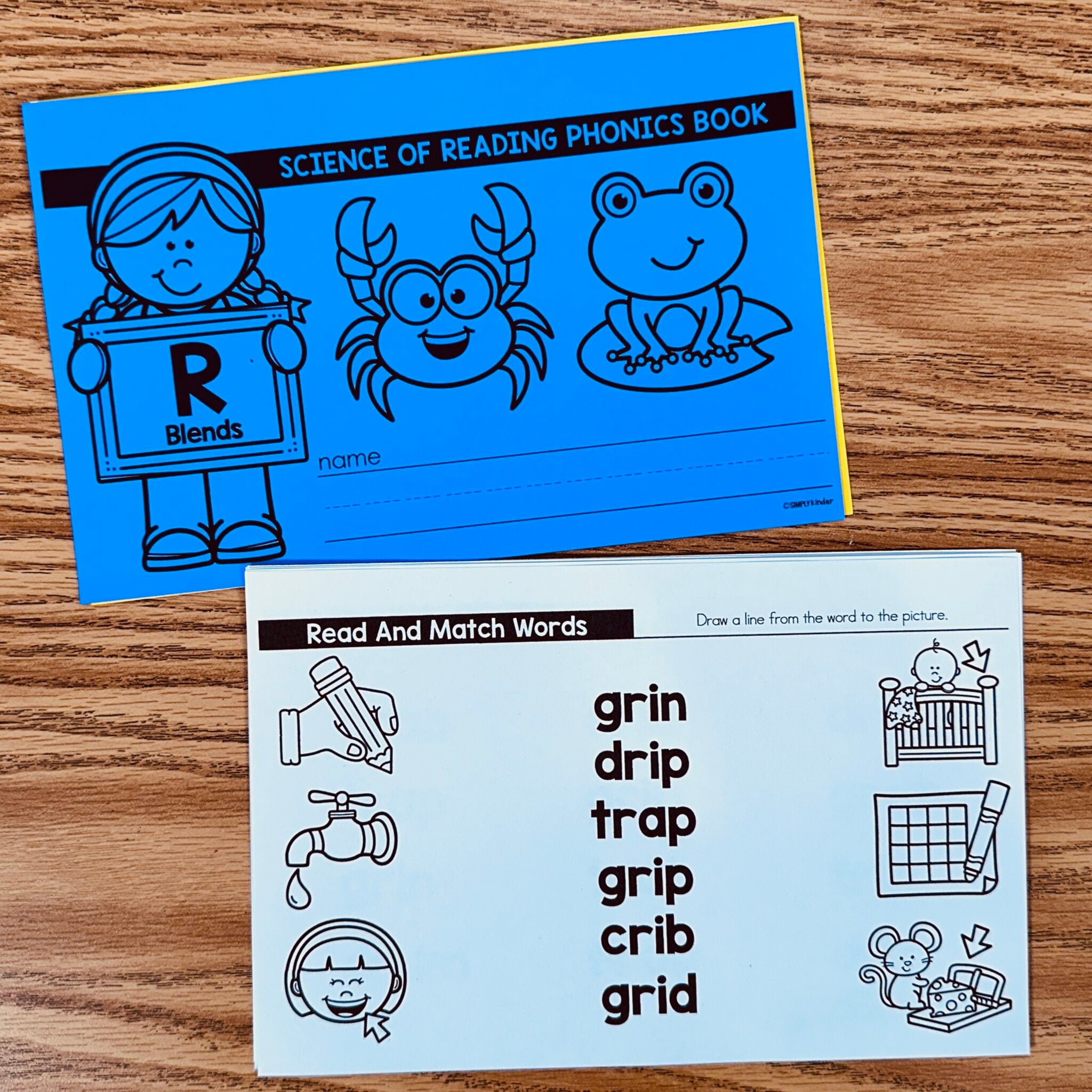 R Blends Decoding Book - Simply Kinder + Printable Membership