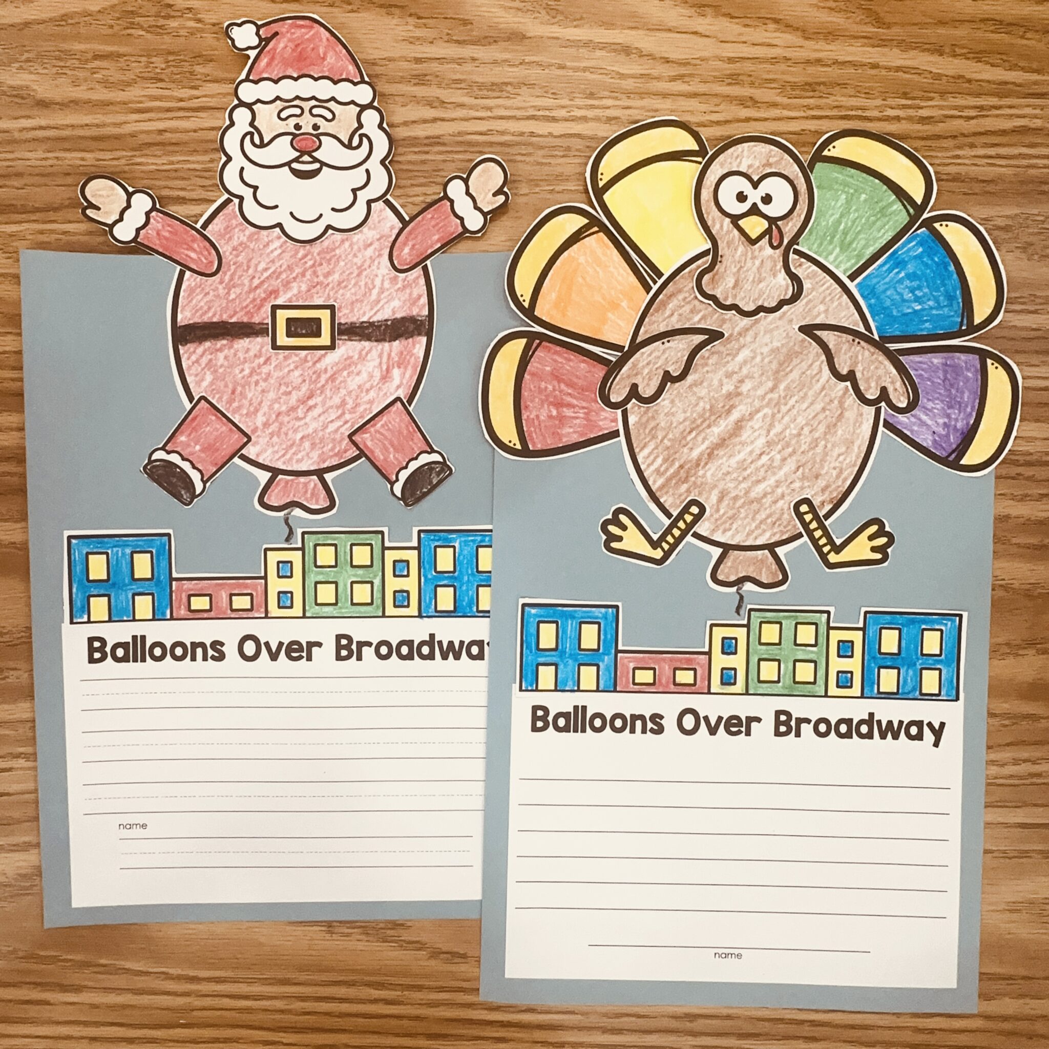 Balloons Over Broadway Bulletin Board - Simply Kinder + Printable ...