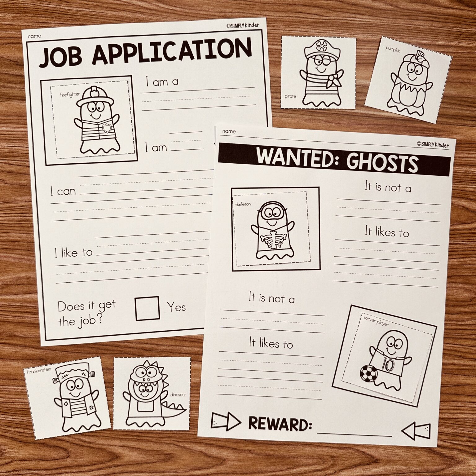 Ghost in Disguise Costume Printables - Simply Kinder + Printable Membership