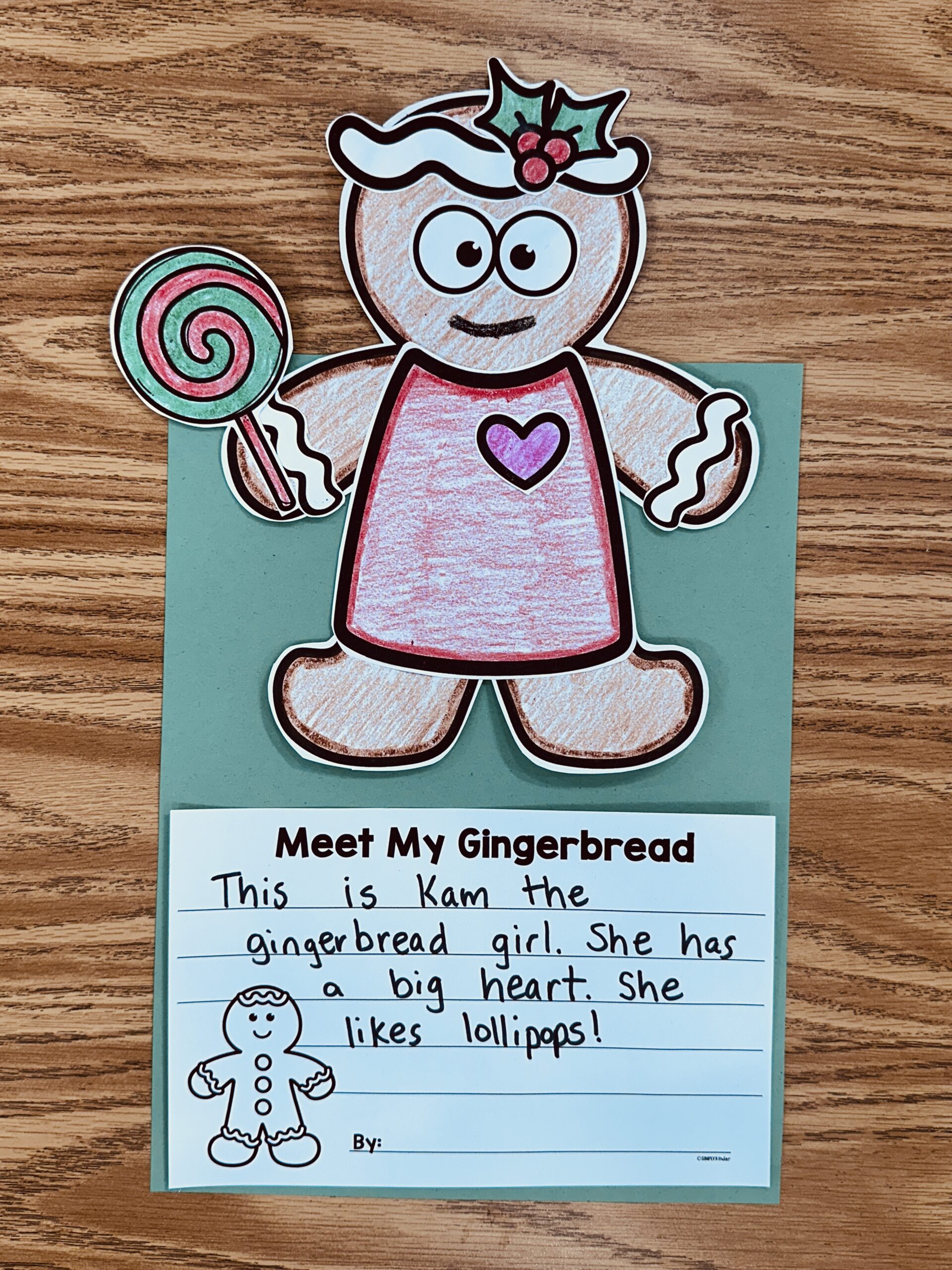 Build a Gingerbread Craft Christmas Project - Simply Kinder + Printable ...