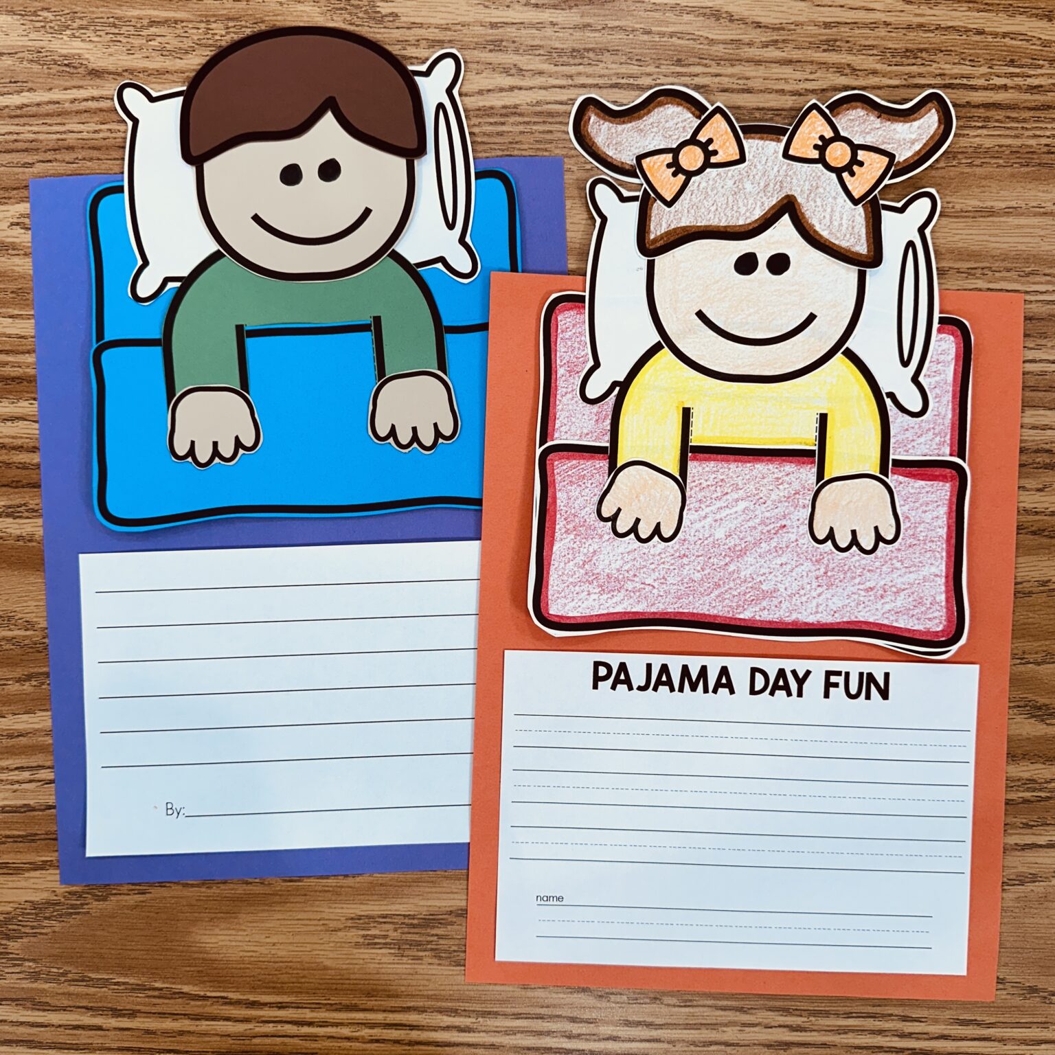 Pajama Day Winter Theme Day Craft - Simply Kinder Plus