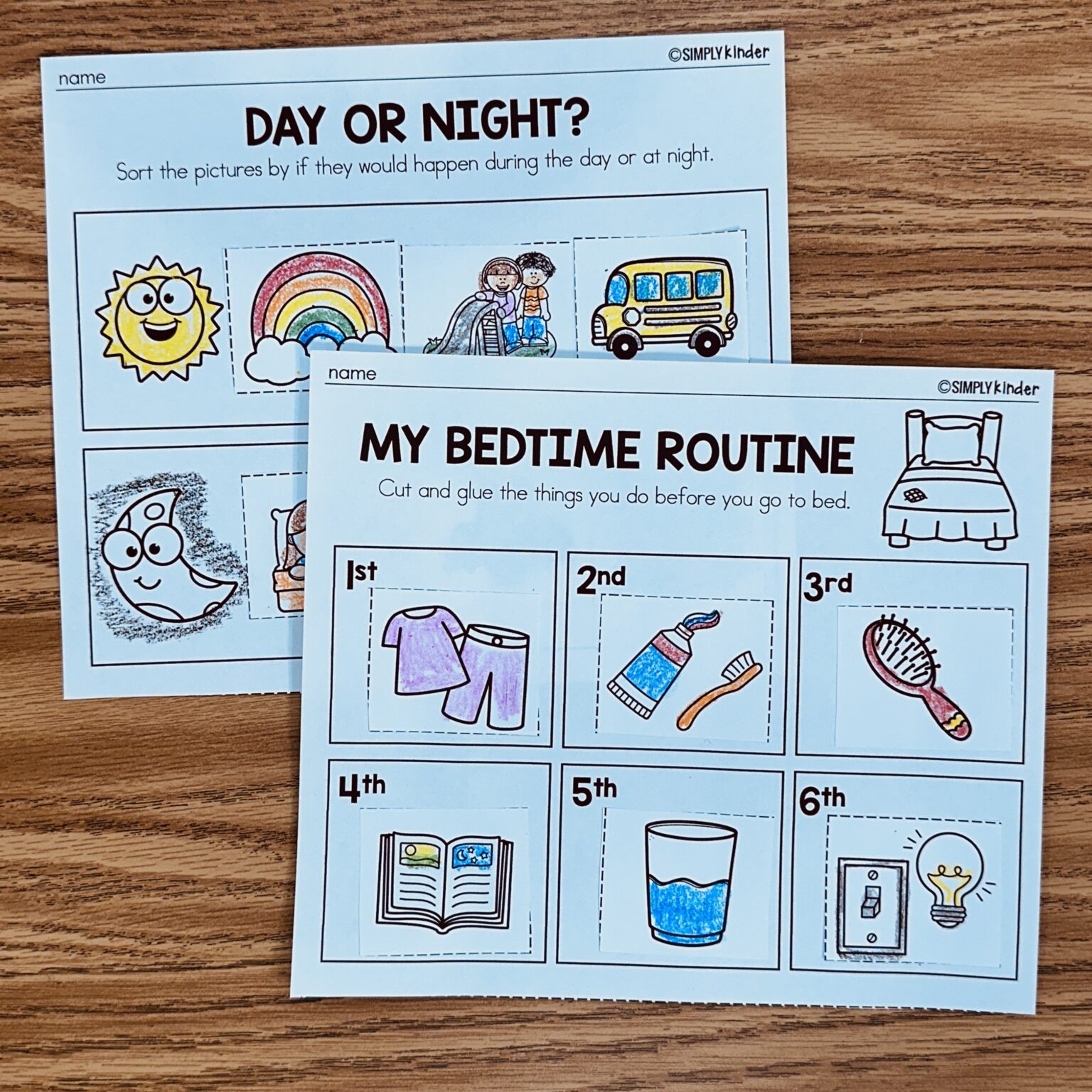 Pajama Day Winter Theme Printables - Simply Kinder Plus