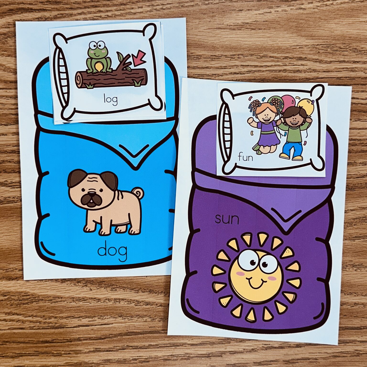 Pajama Day Winter Theme Rhyming Center - Simply Kinder + Printable ...