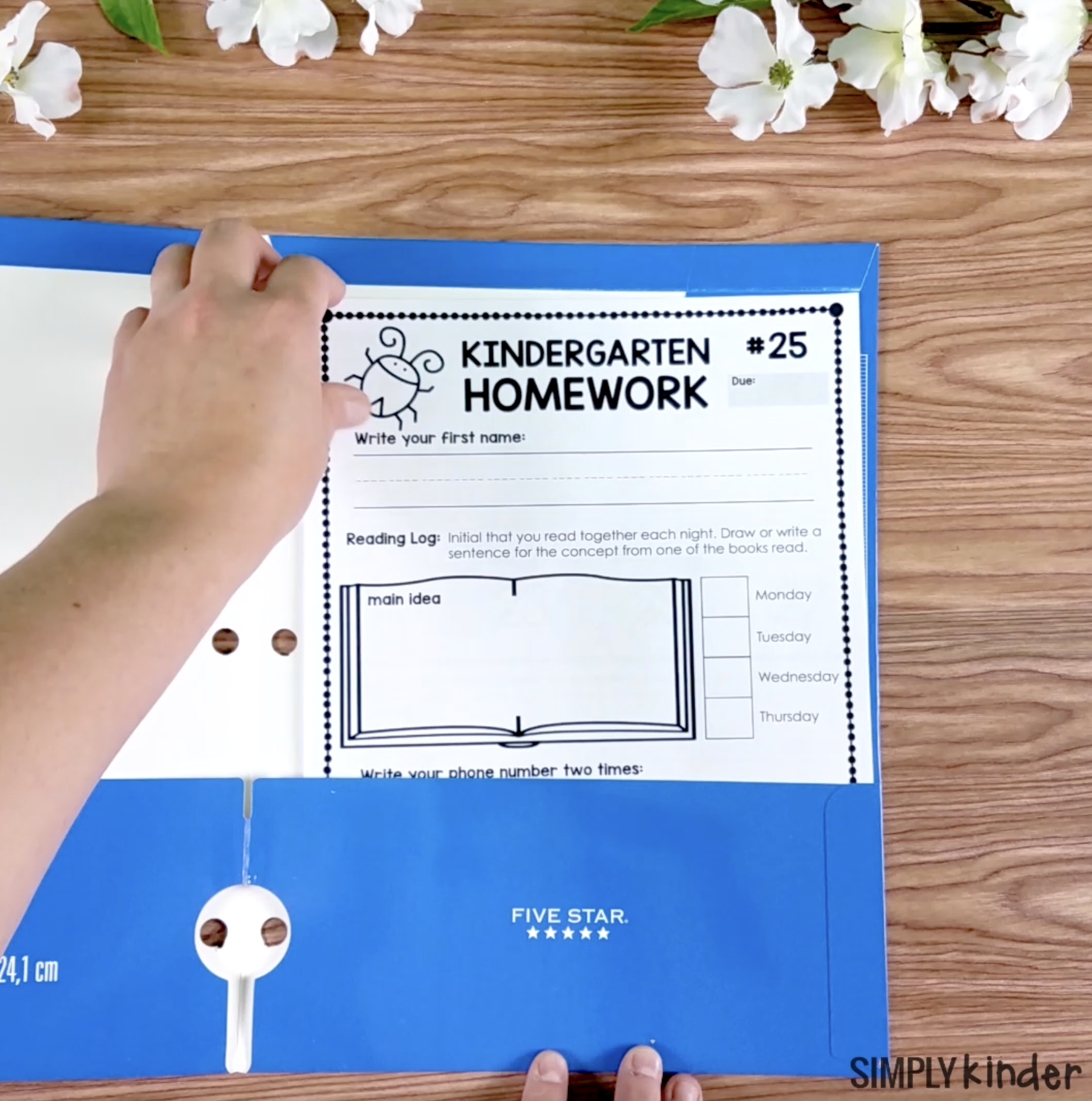 Editable Fourth Quarter Homework with Family Games for Kindergarten ...