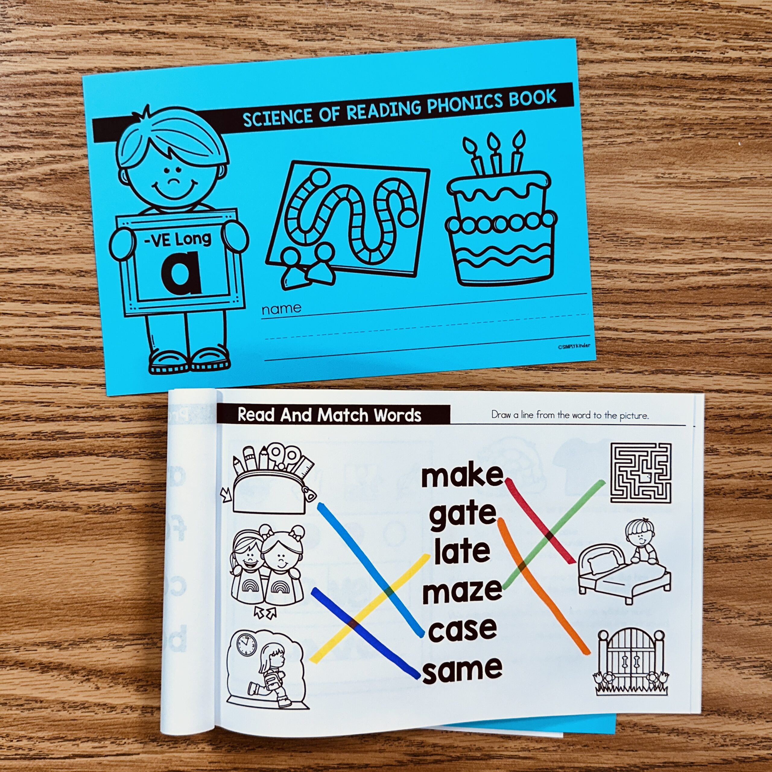 CVCe Long A Decoding Book - Simply Kinder + Printable Membership