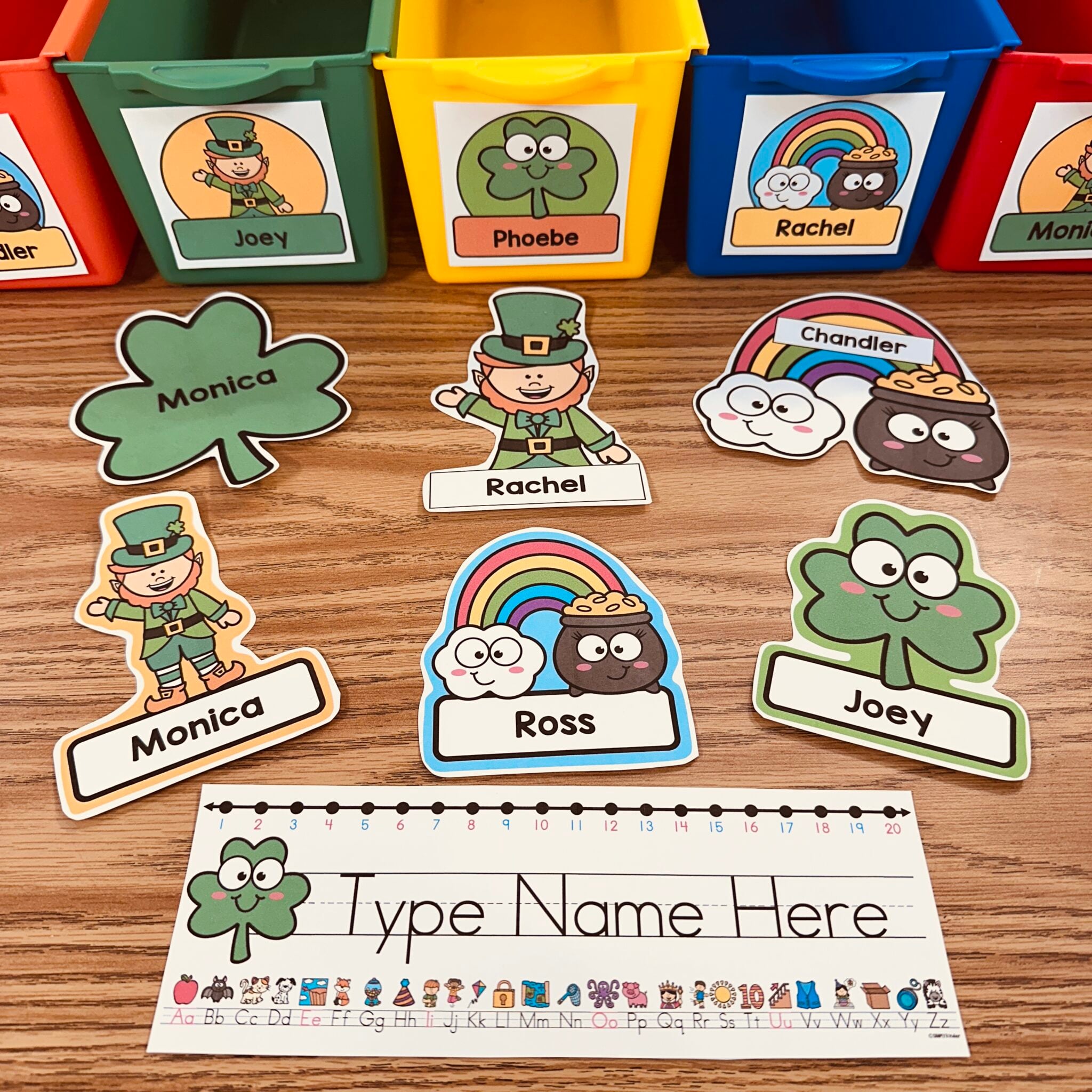 Editable St. Patrick's Day Name Tags and Labels - Simply Kinder ...