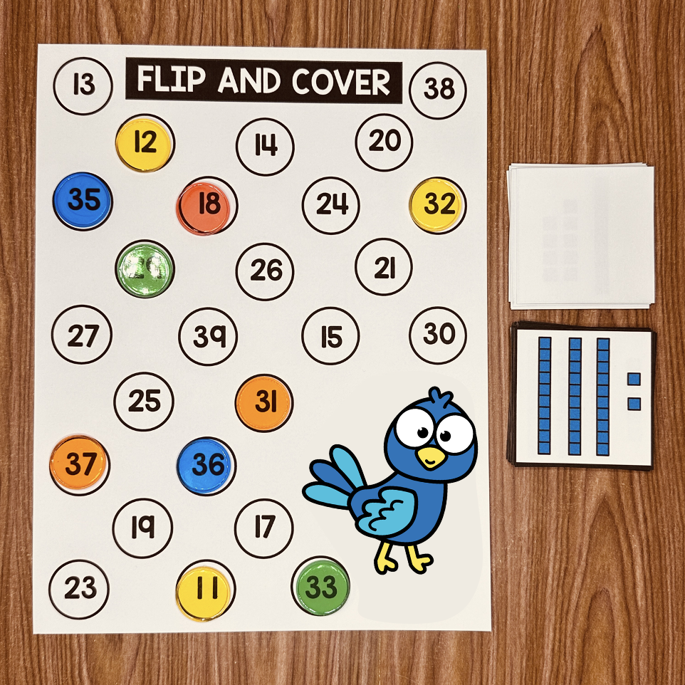 The Snow Thief Flip & Cover Math Center - Simply Kinder + Printable ...