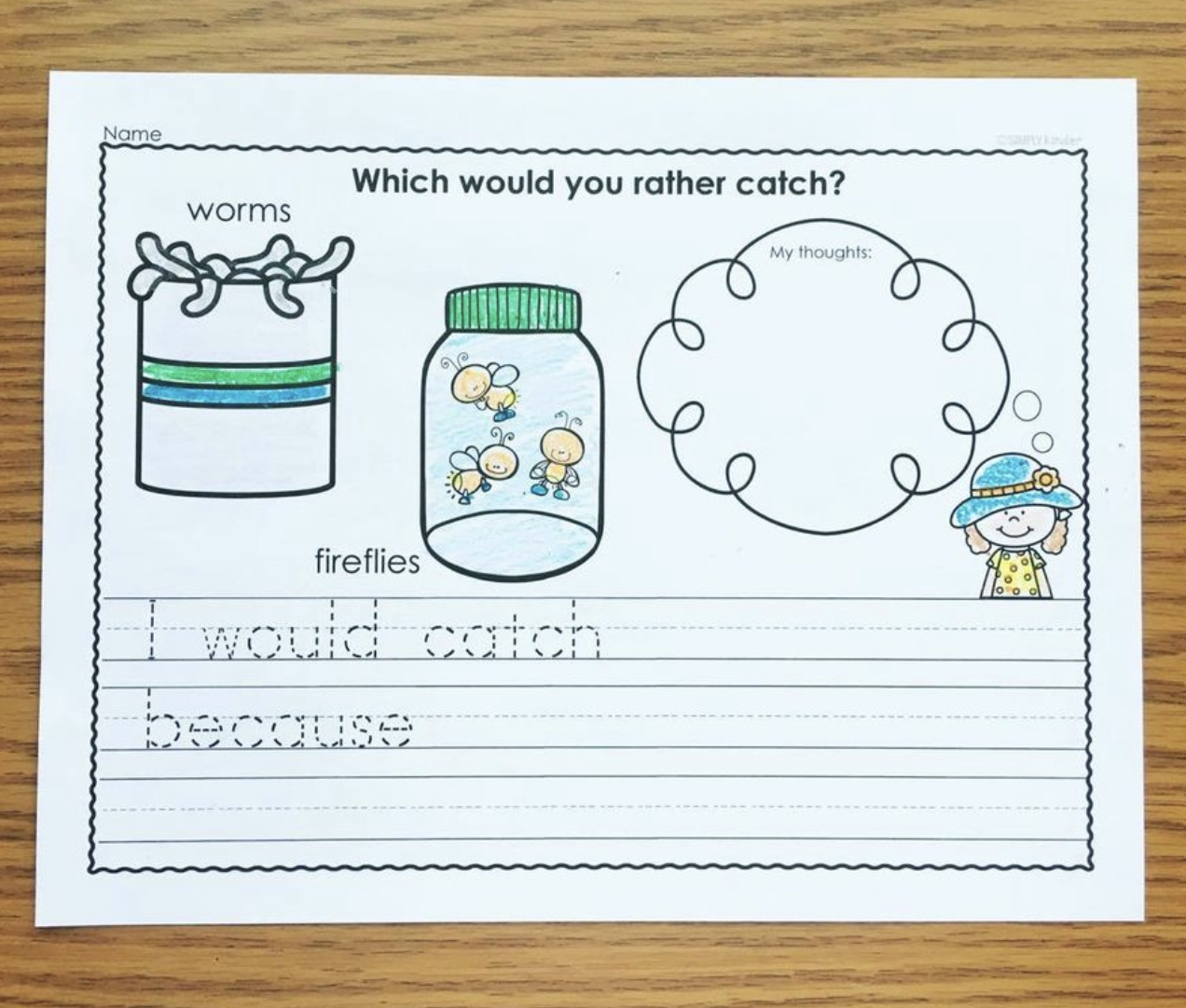 Spring Opinion Writing Prompts - Simply Kinder + Printable Membership