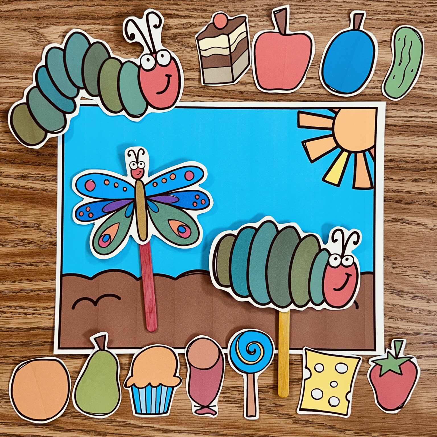 The Hungry Caterpillar Retelling Activities - Simply Kinder + Printable ...