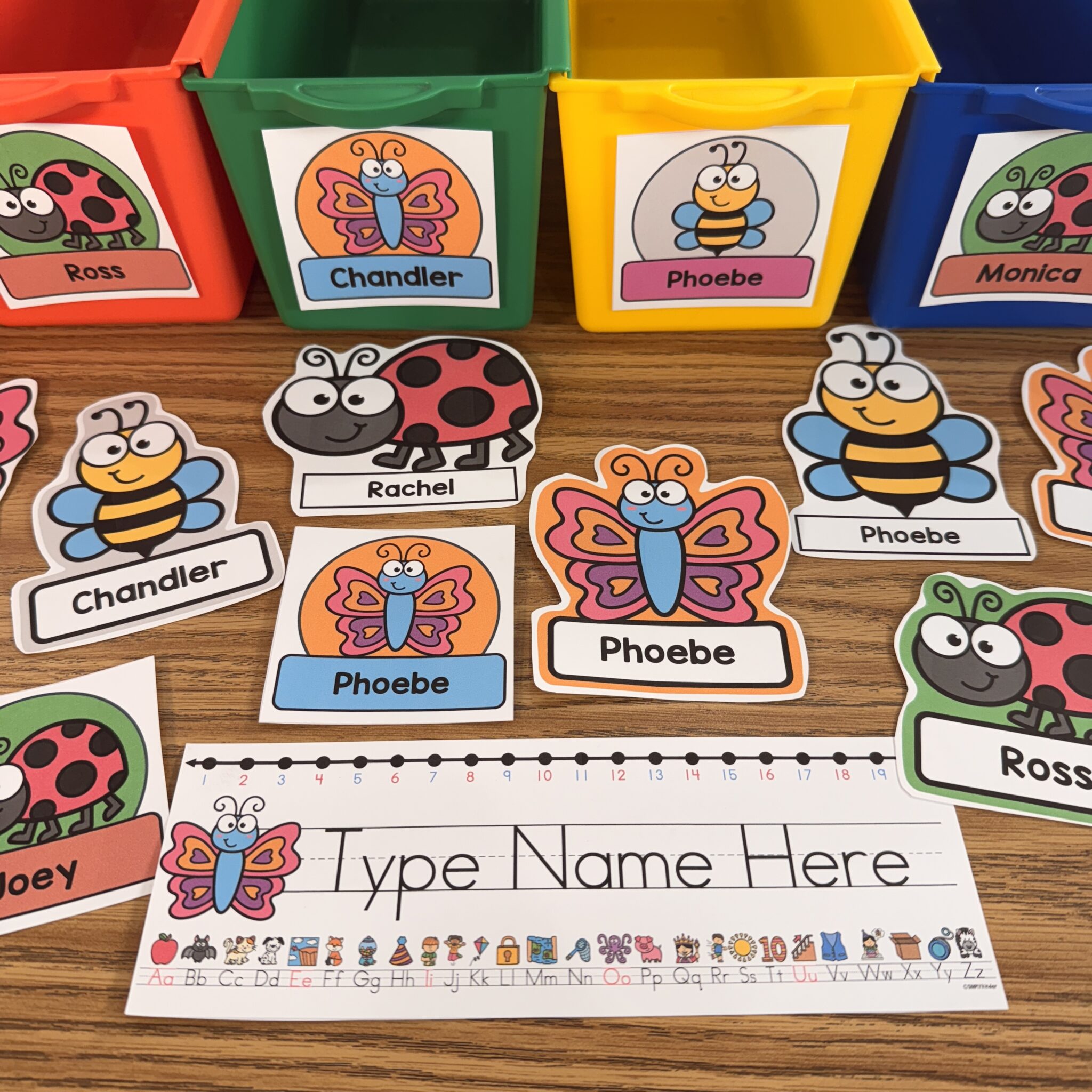 Editable Bugs & Insects Name Tags and Labels - Simply Kinder Plus
