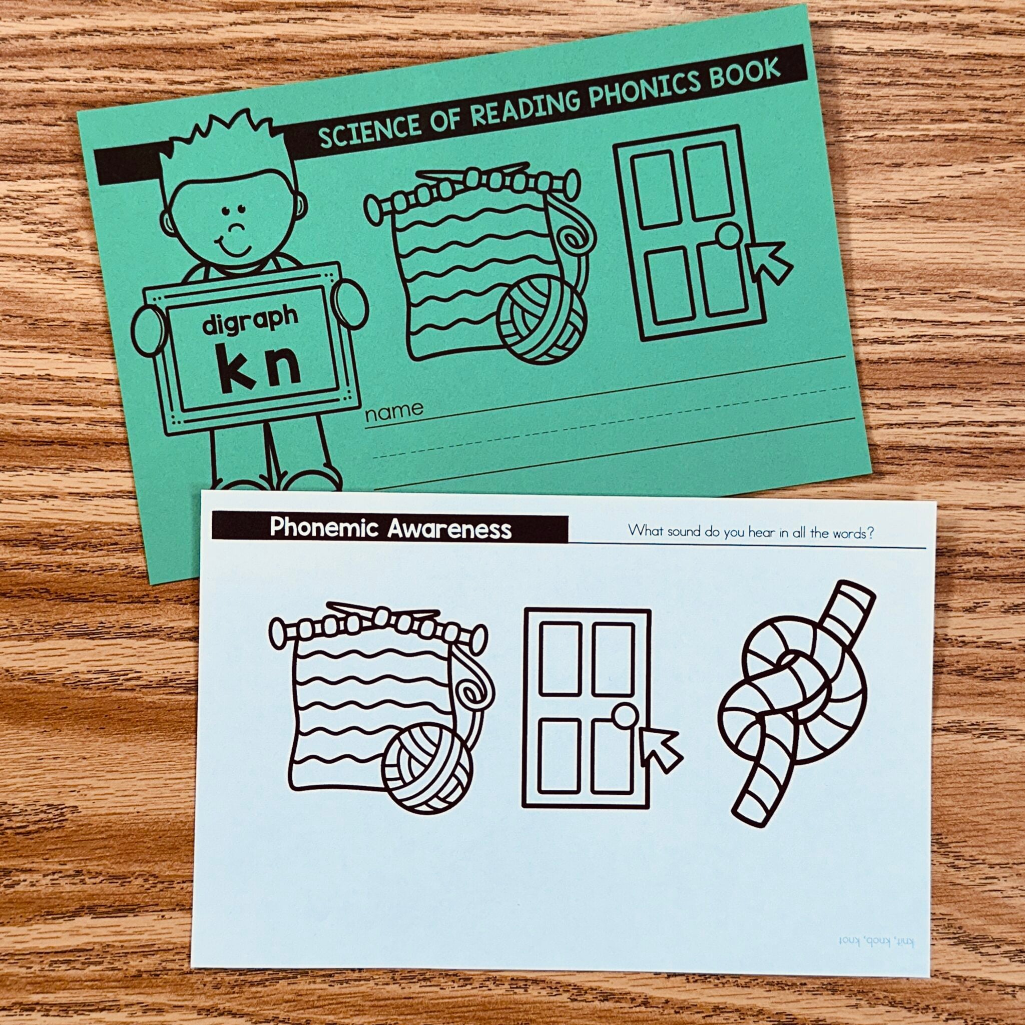 Digraphs KN Decoding Book - Simply Kinder + Printable Membership