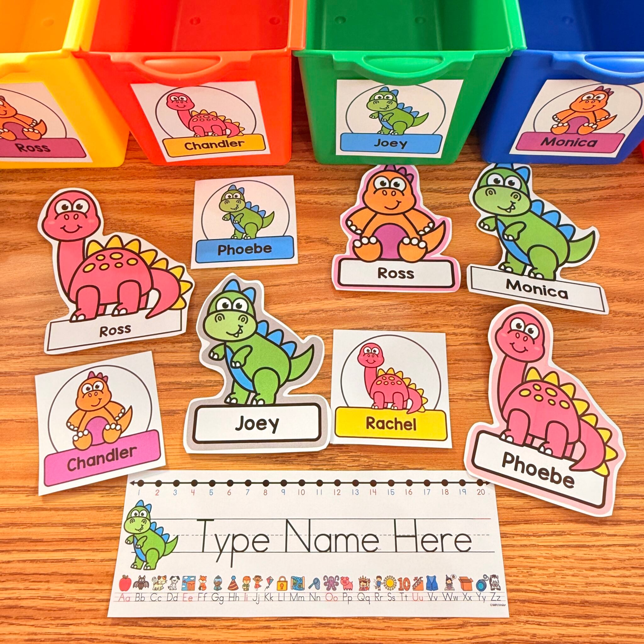 Editable Dinosaur Name Tags and Labels - Simply Kinder + Printable ...