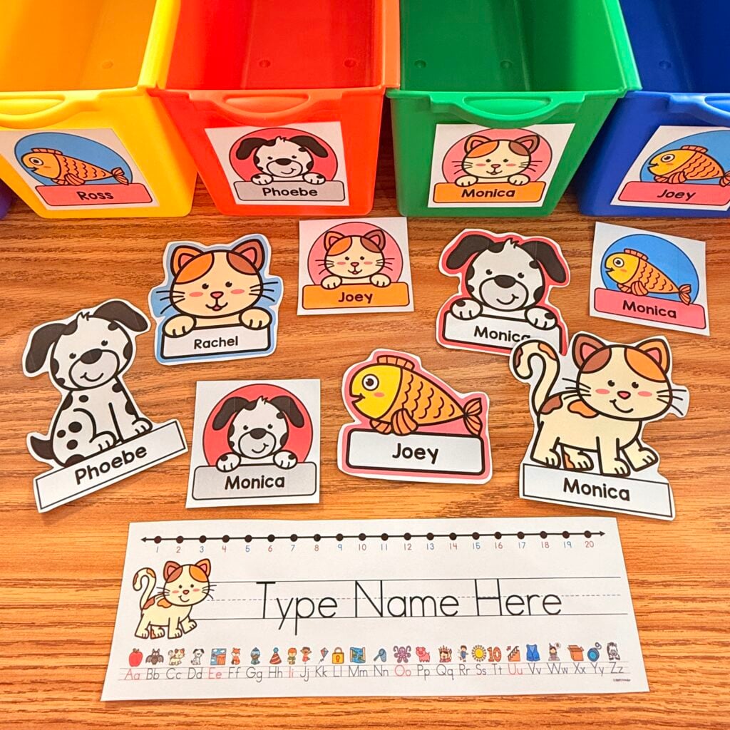 Editable Pet Name Tags and Labels - Simply Kinder + Printable Membership