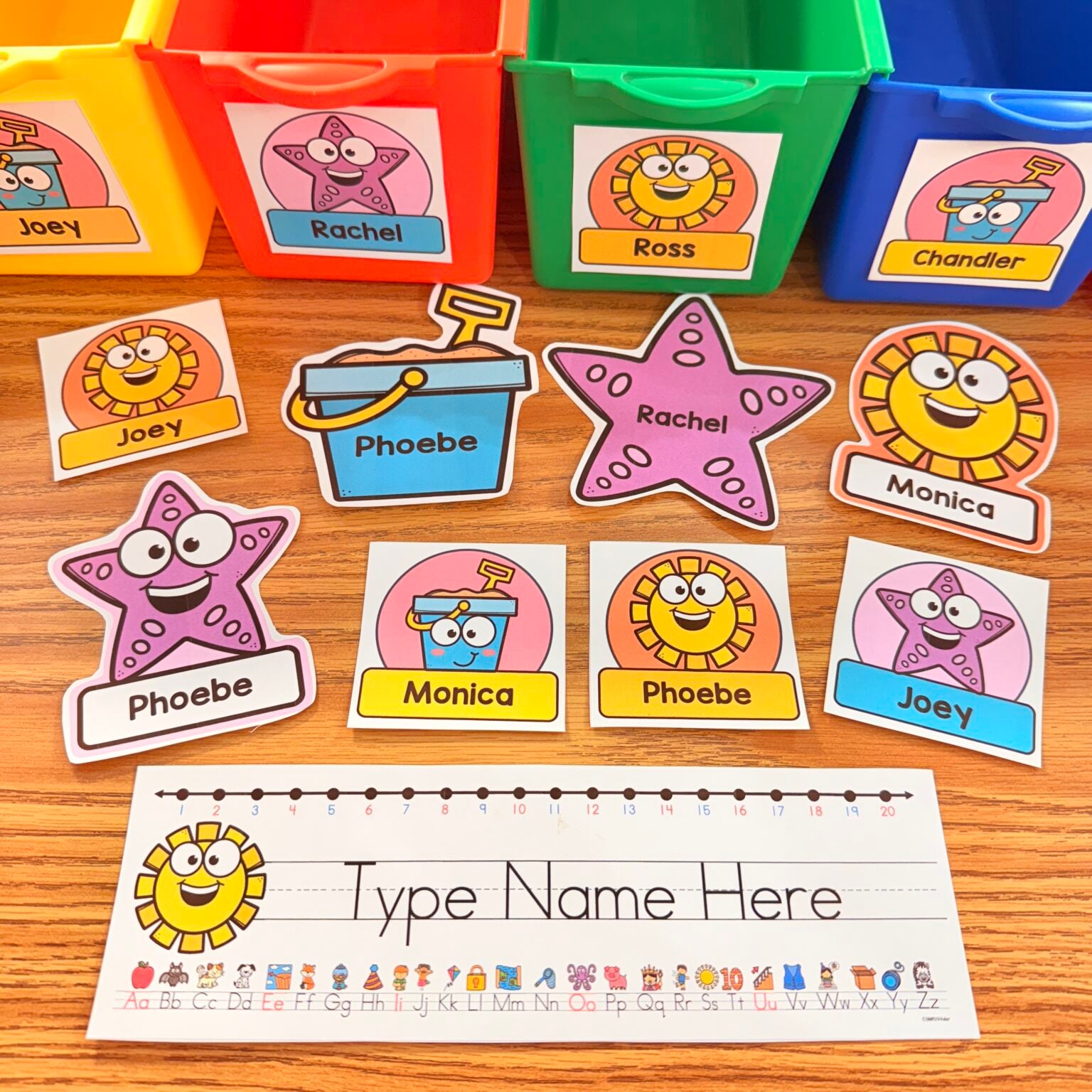 Editable Summer Name Tags and Labels - Simply Kinder + Printable Membership