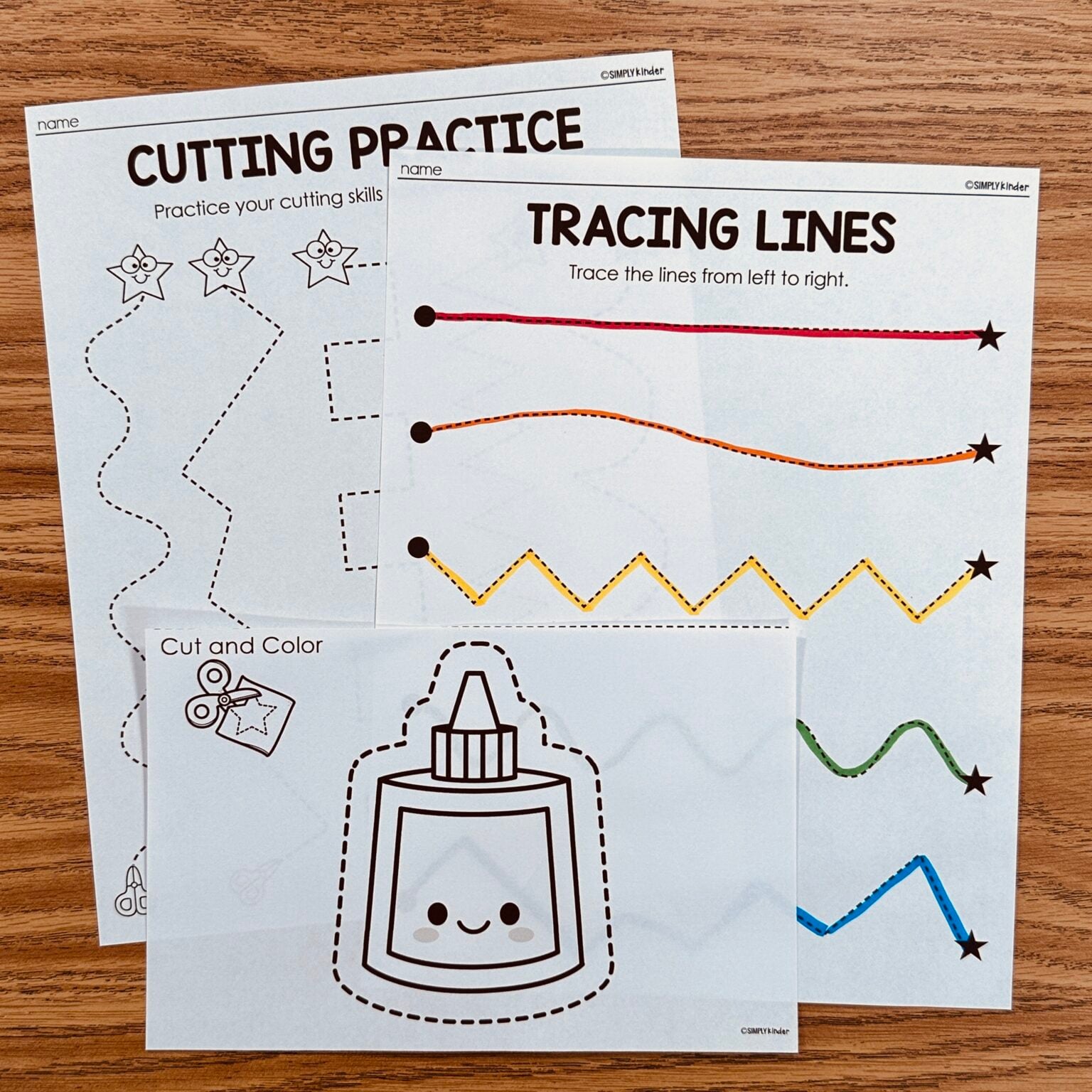 Back to School Fine Motor Practice - Simply Kinder + Printable Membership