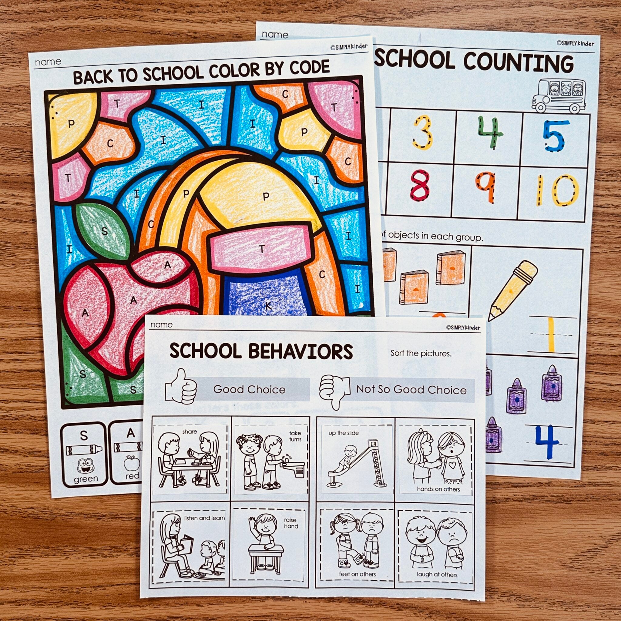 August No Prep Printables - Simply Kinder + Printable Membership