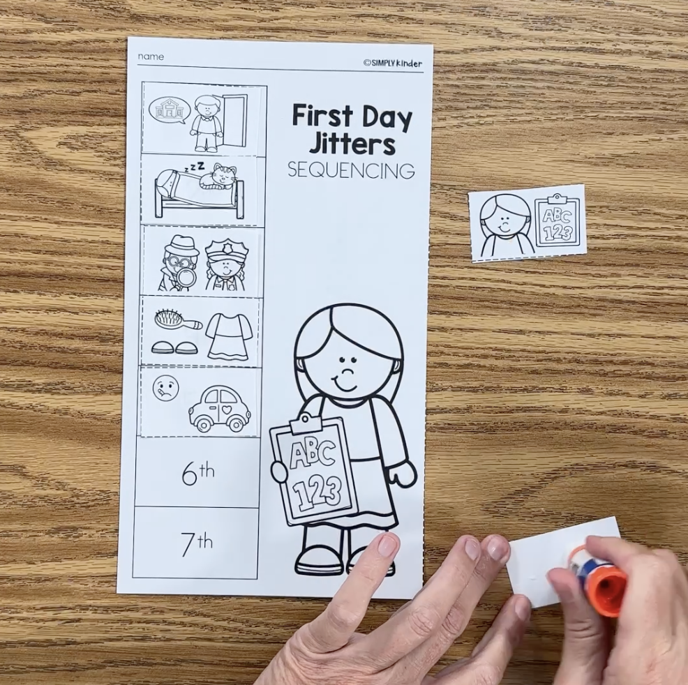 First Day Jitters Feelings Printables and Graph - Simply Kinder ...