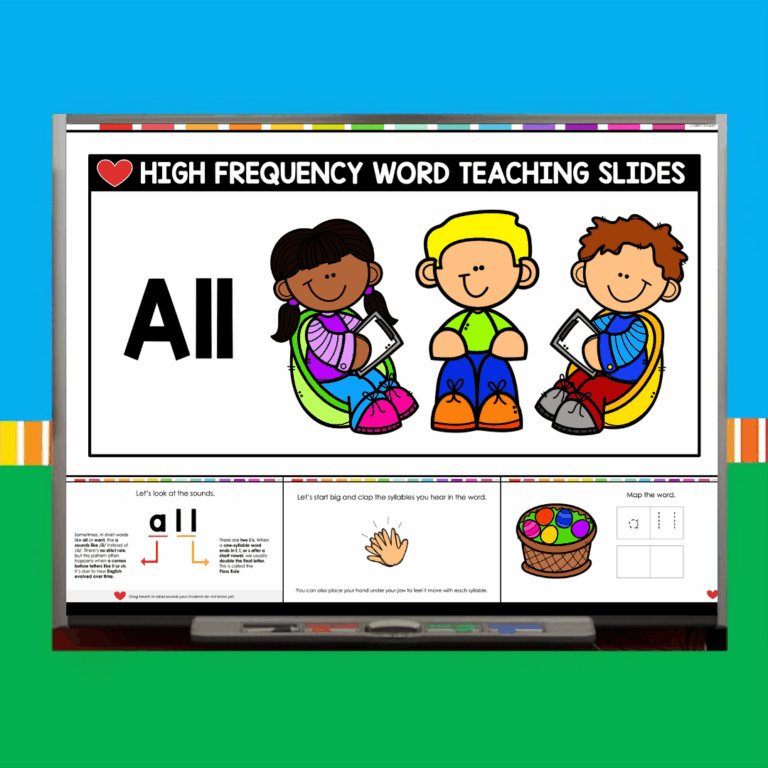 All Sight Word Teaching Slides - Simply Kinder + Printable Membership