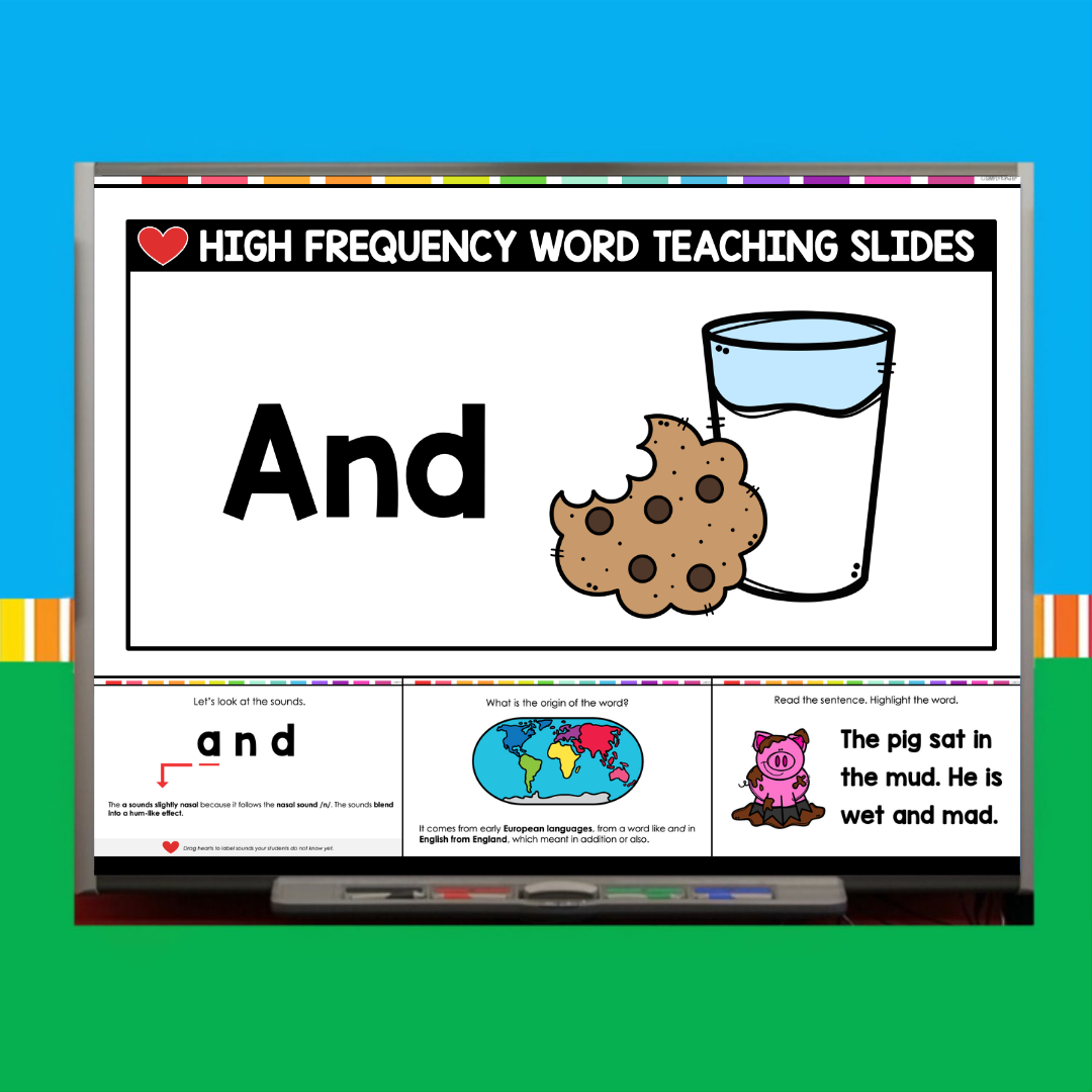 And Sight Word Teaching Slides - Simply Kinder + Printable Membership