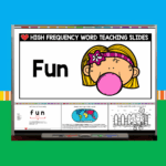 Fun Sight Word Teaching Slides - Simply Kinder + Printable Membership