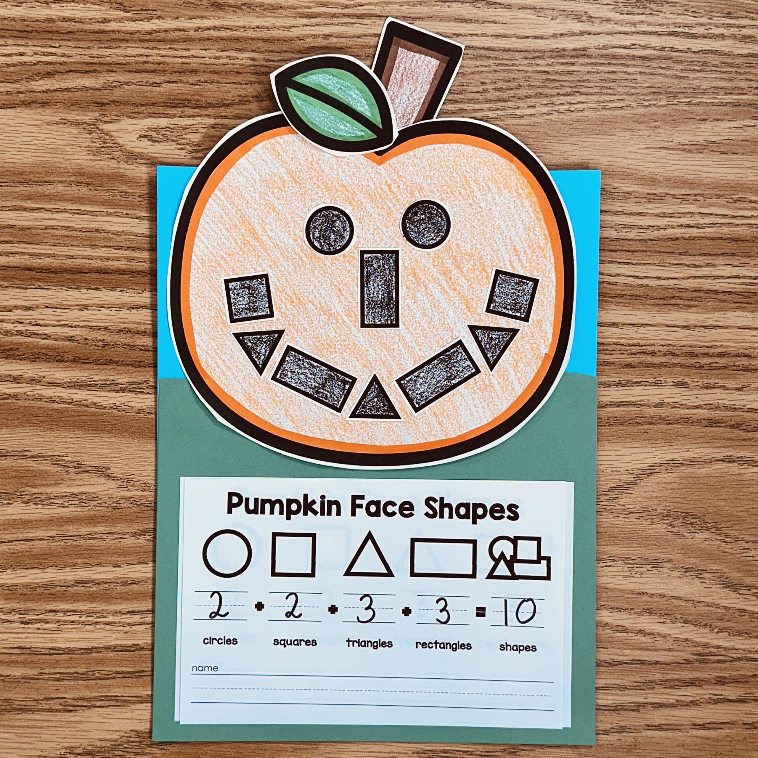 Pumpkin Editable Name Craft, Fall Craft - Simply Kinder + Printable ...