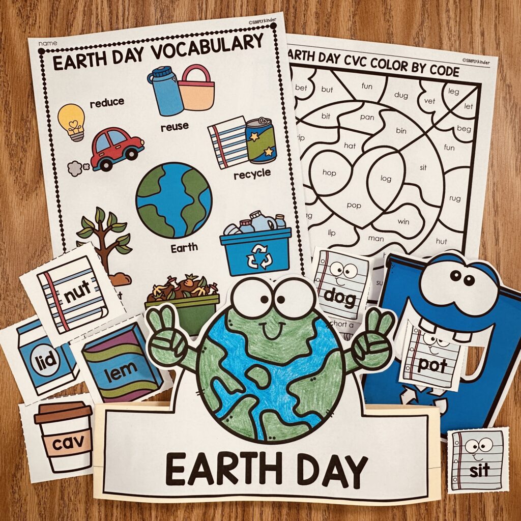 Earth Day No Prep Printables - Simply Kinder + Printable Membership