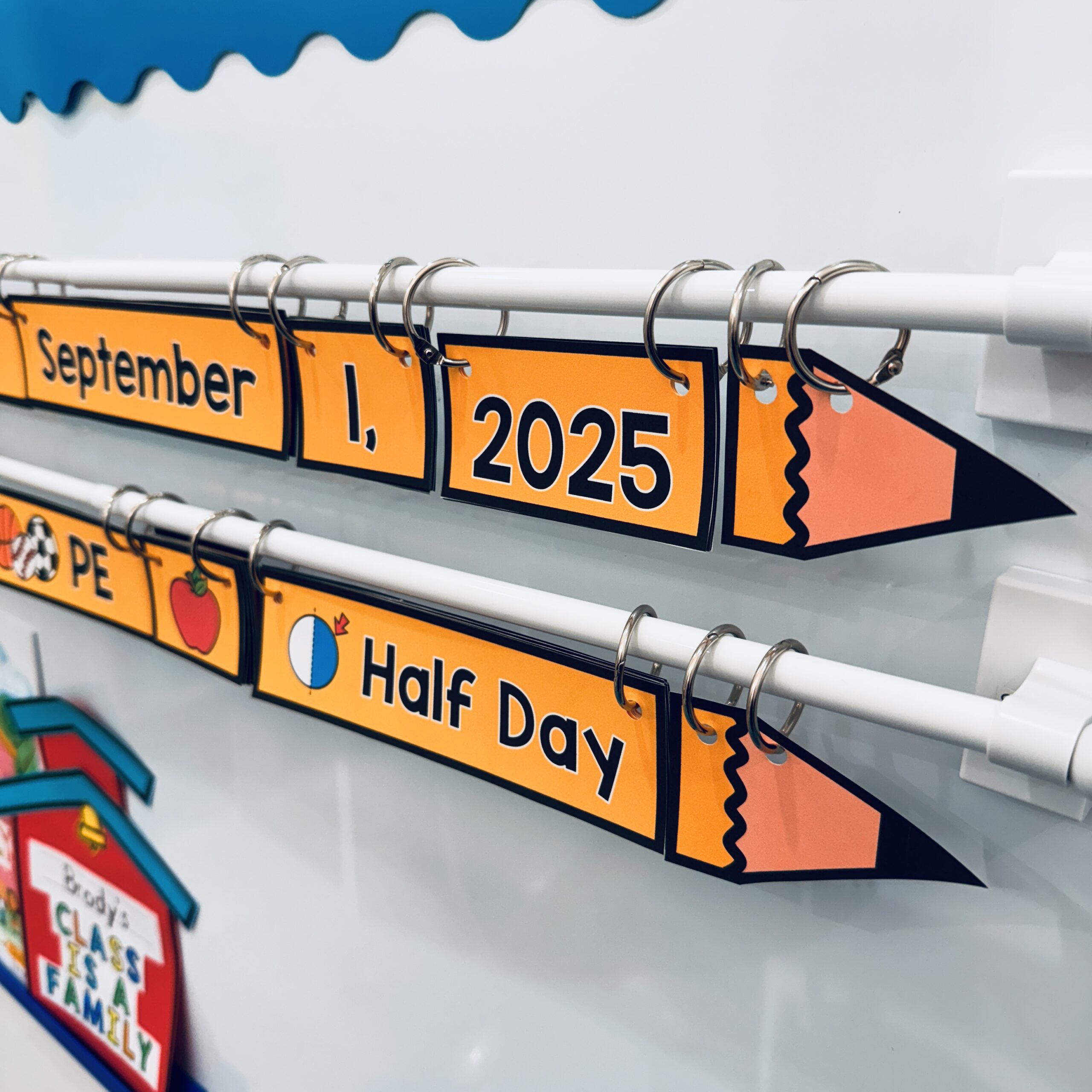 Pencil Flip Editable Calendar - Simply Kinder + Printable Membership