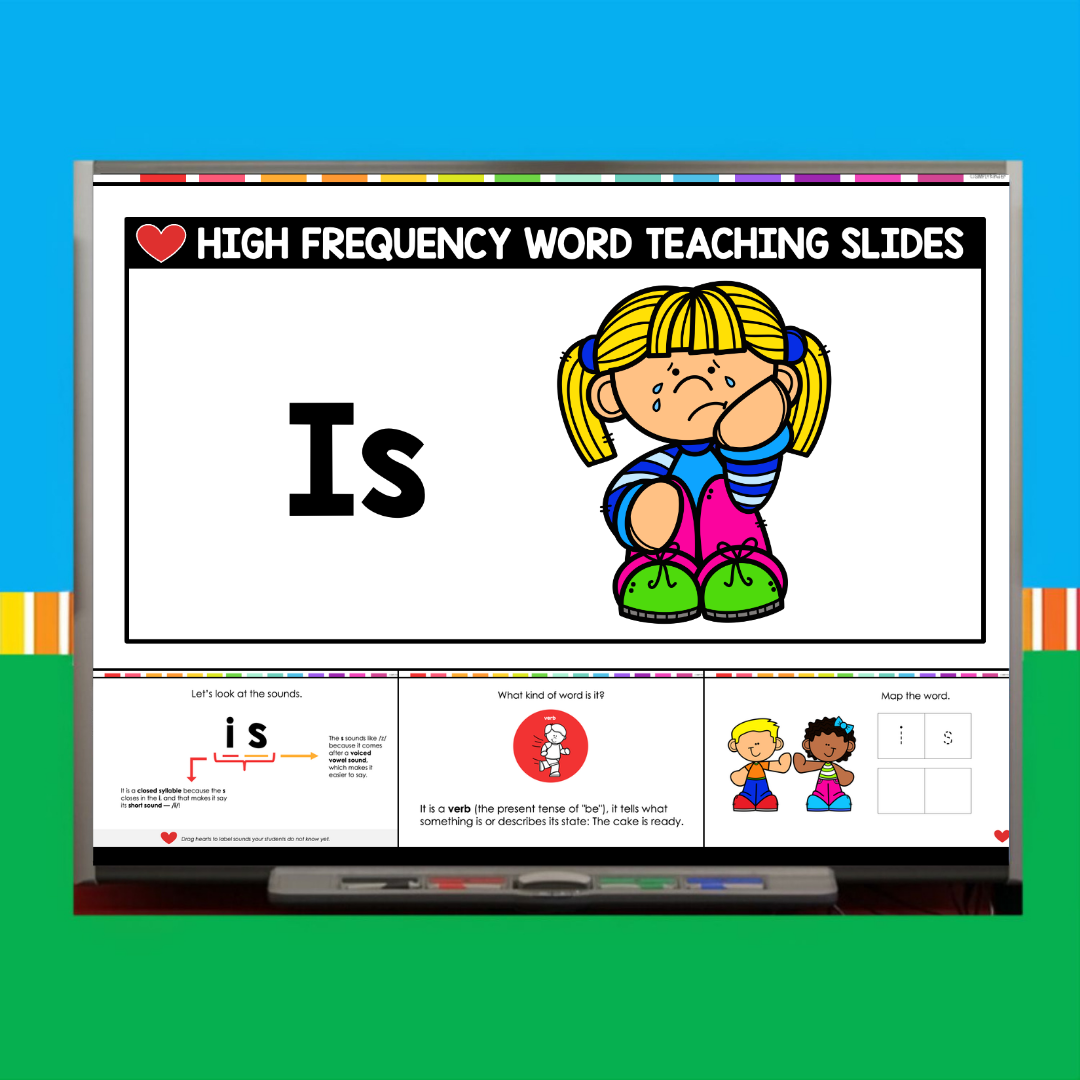 Is Sight Word Teaching Slides - Simply Kinder + Printable Membership