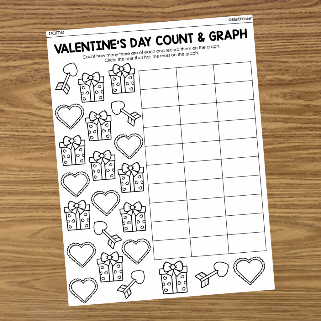 Valentine's Day No-Prep Graph Printable - Simply Kinder + Printable ...