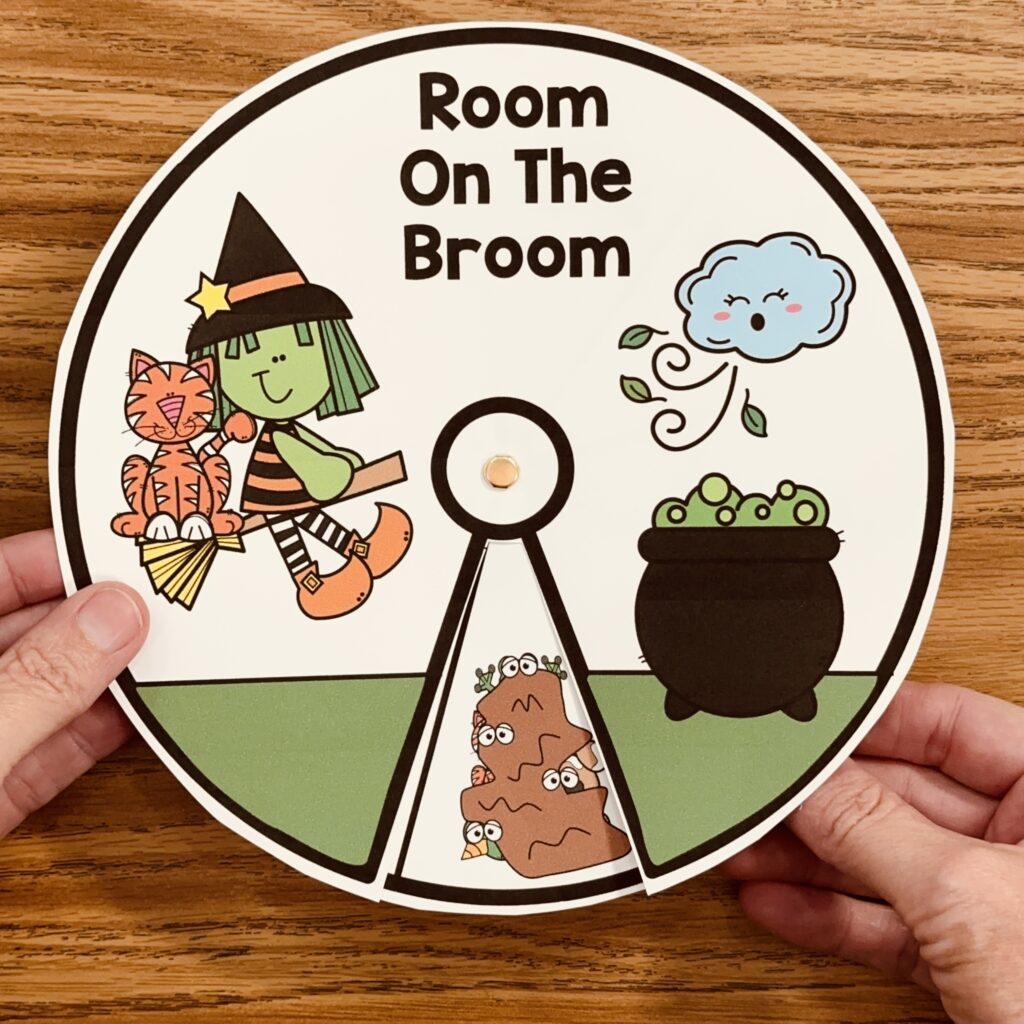Room On The Broom Story Retelling Wheel - Simply Kinder + Printable ...