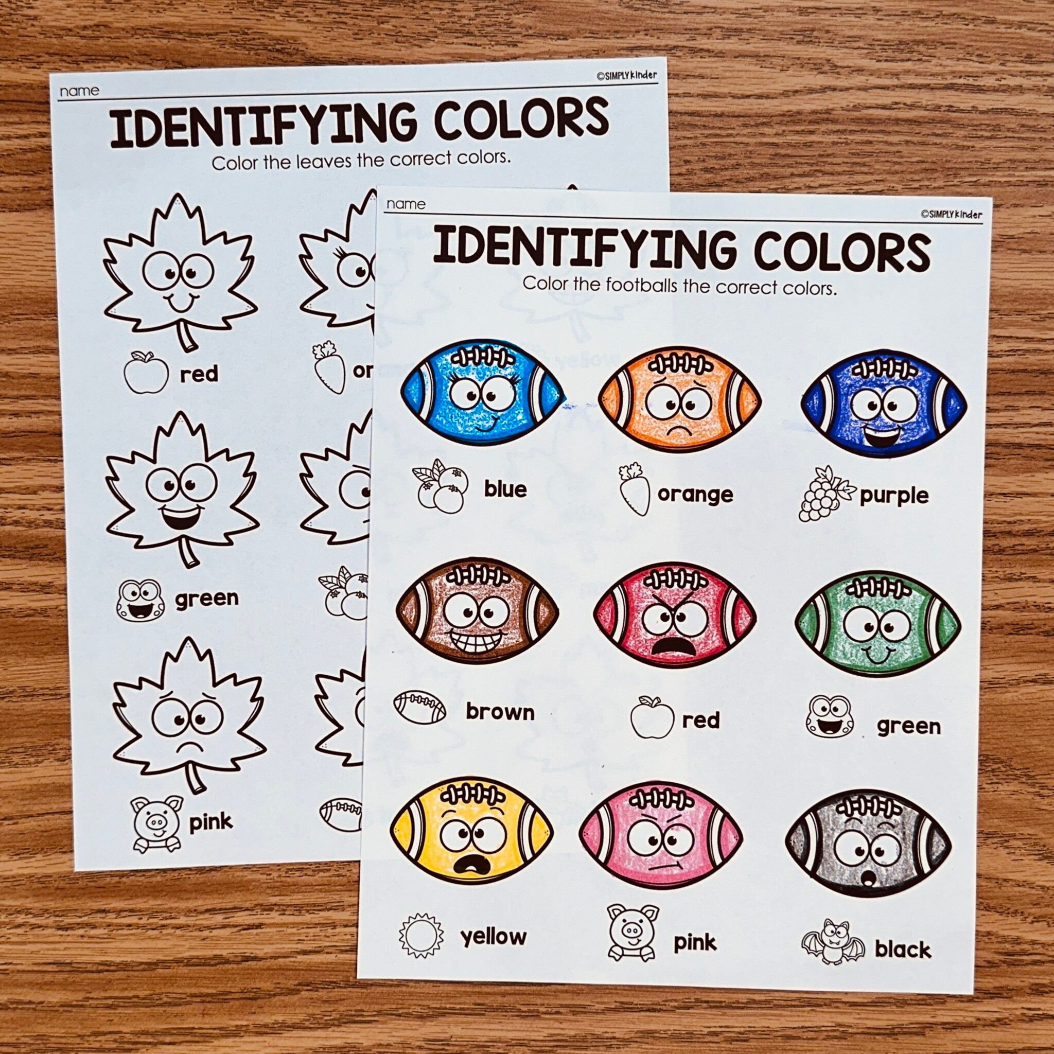 November Colors Printables - Simply Kinder + Printable Membership